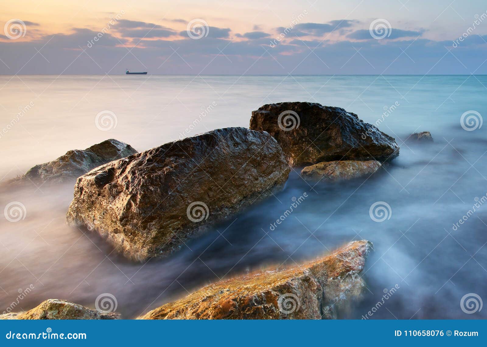 Beautiful seascape stock photo. Image of ocean, color - 110658076