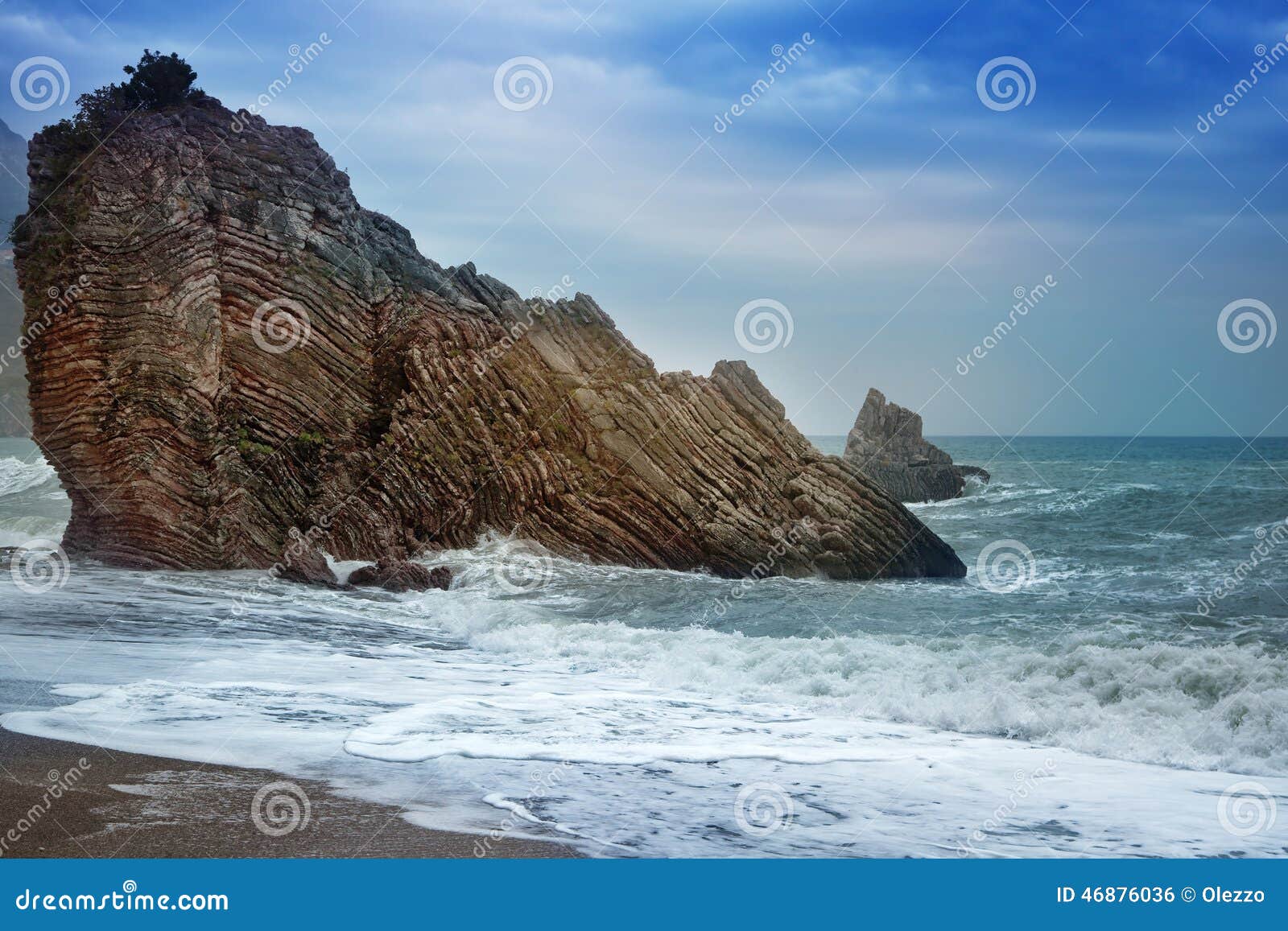 Beautiful Seascape, Rocks on the Sea Stock Photo - Image of gibraltar ...