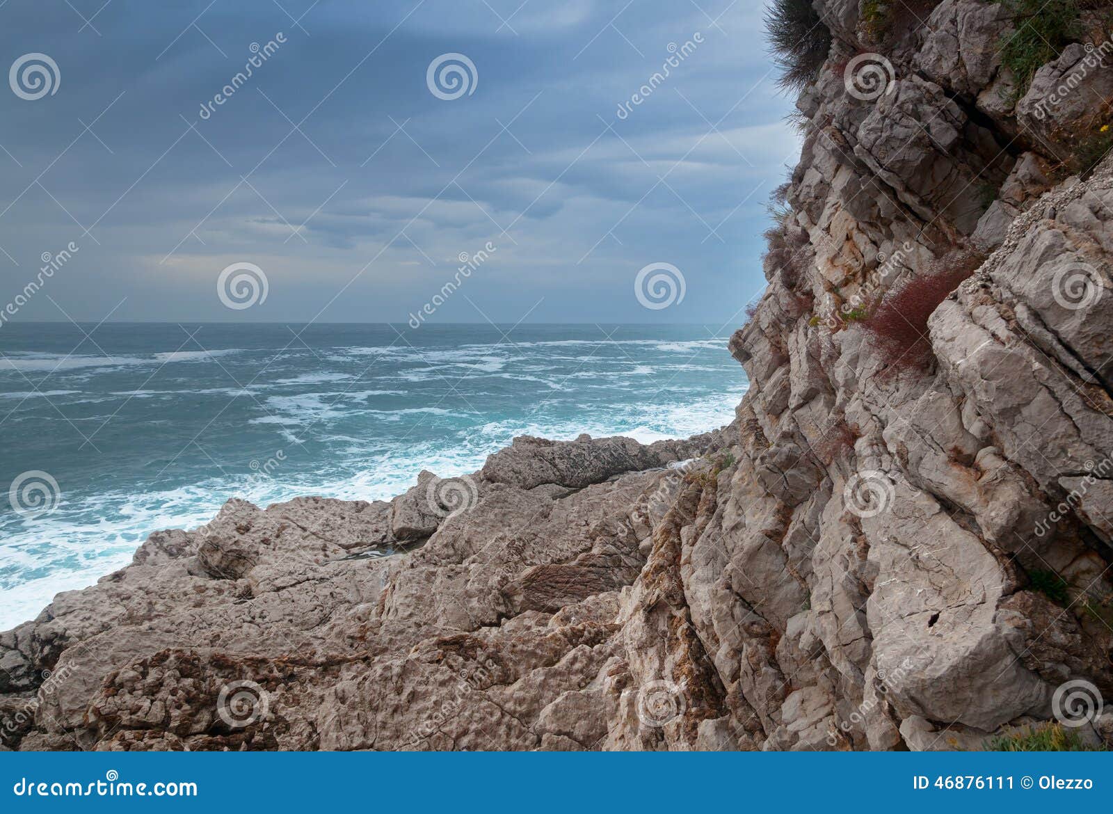 Beautiful Seascape, Rocks on the Sea Stock Image - Image of nature ...