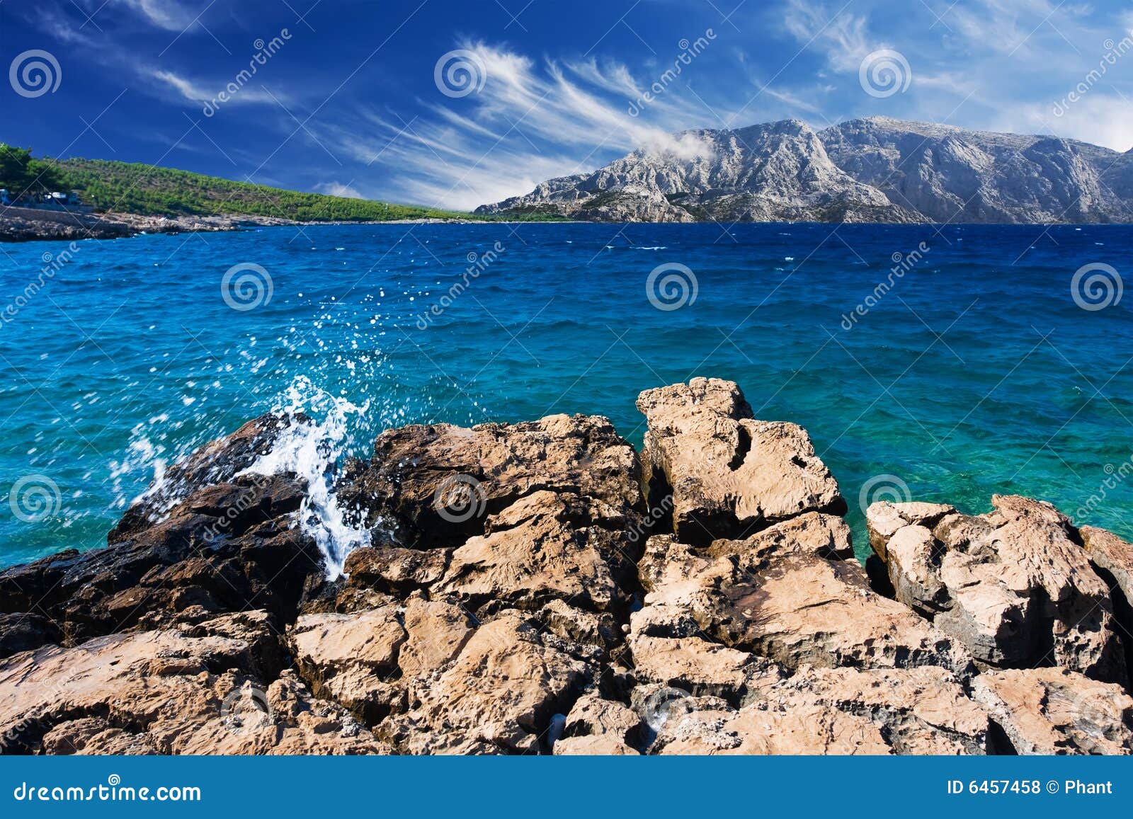 Beautiful seashore stock photo. Image of seaside, breakers - 6457458