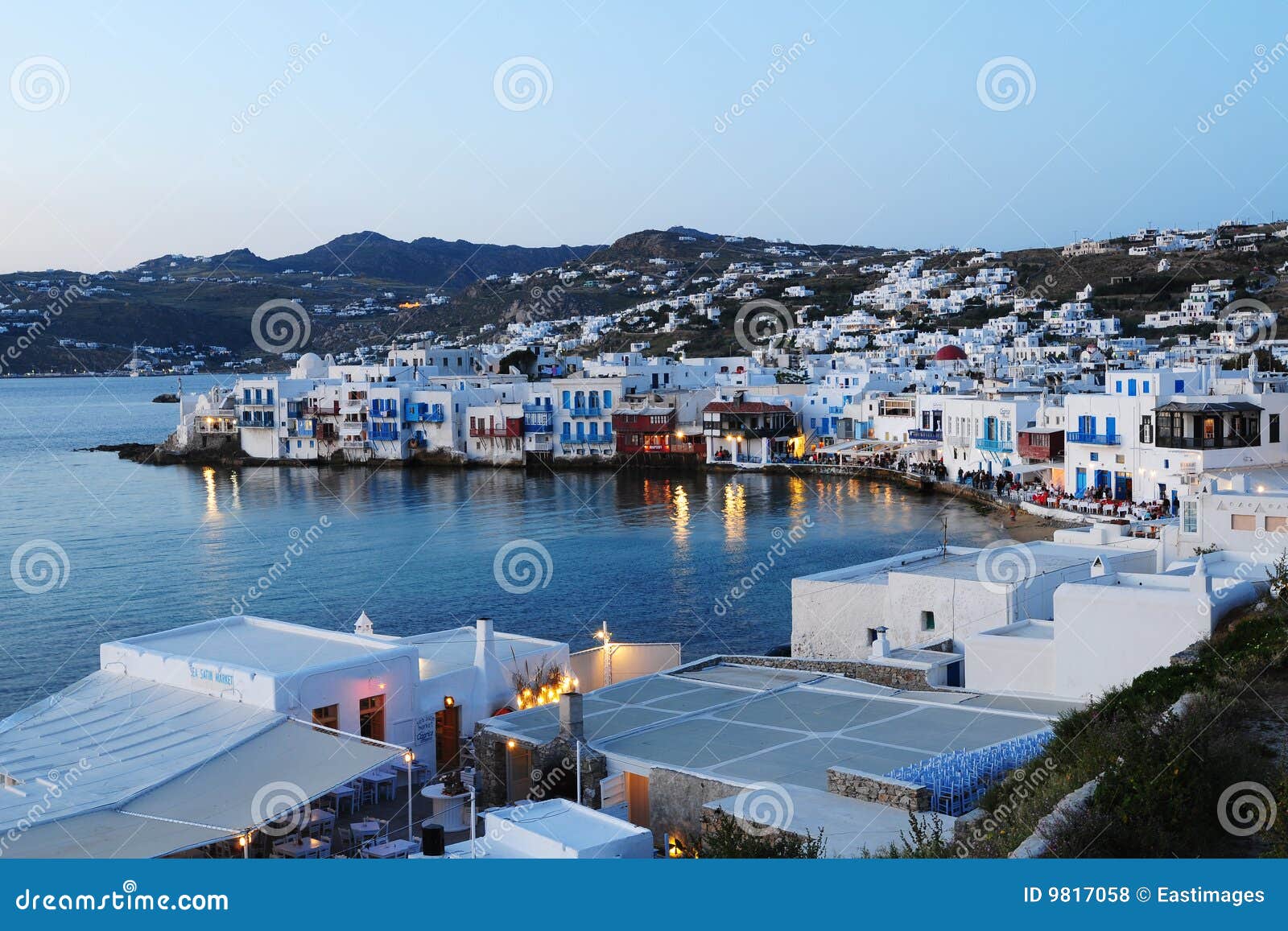 Beautiful Seaside stock photo. Image of island, dawn, hotel - 9817058