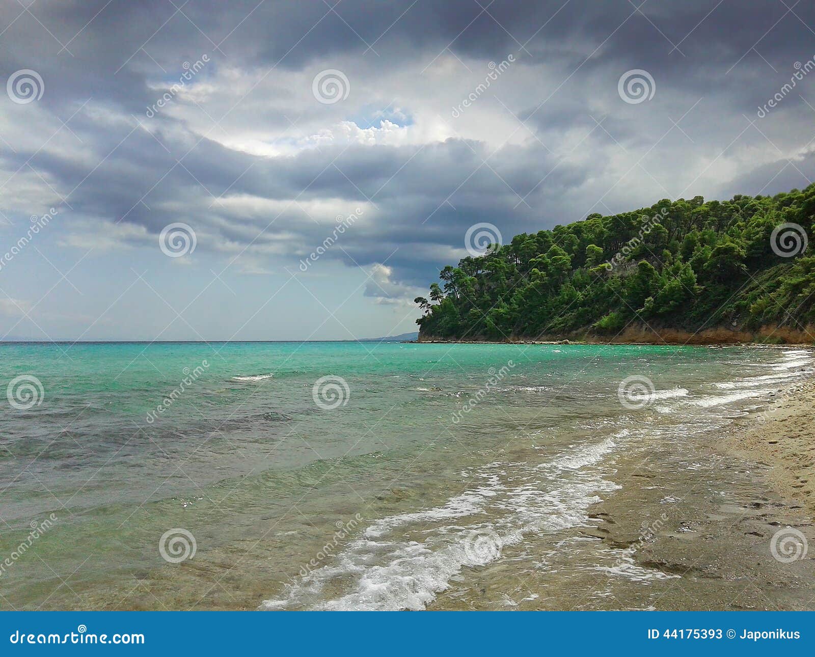 Beautiful Seaside in Greece Stock Image - Image of sand, water: 44175393