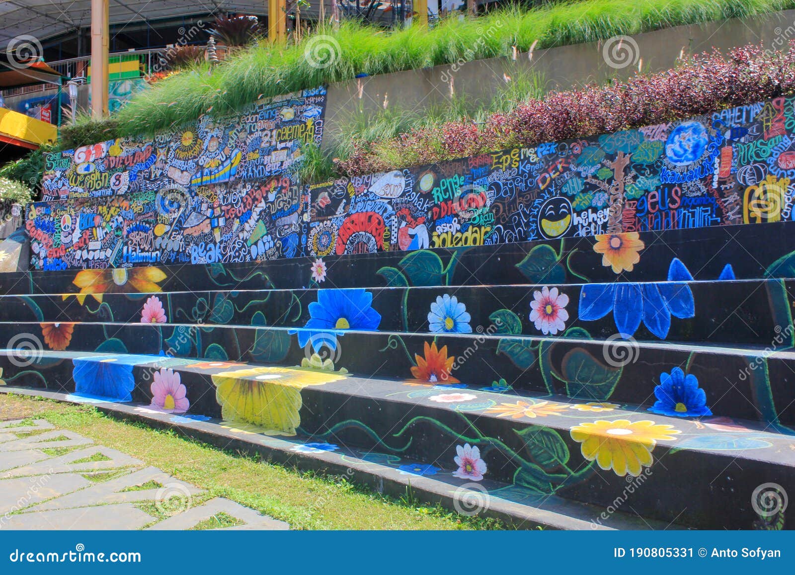 Beautiful Seating in the Painted Audience. Editorial Photo - Image of ...