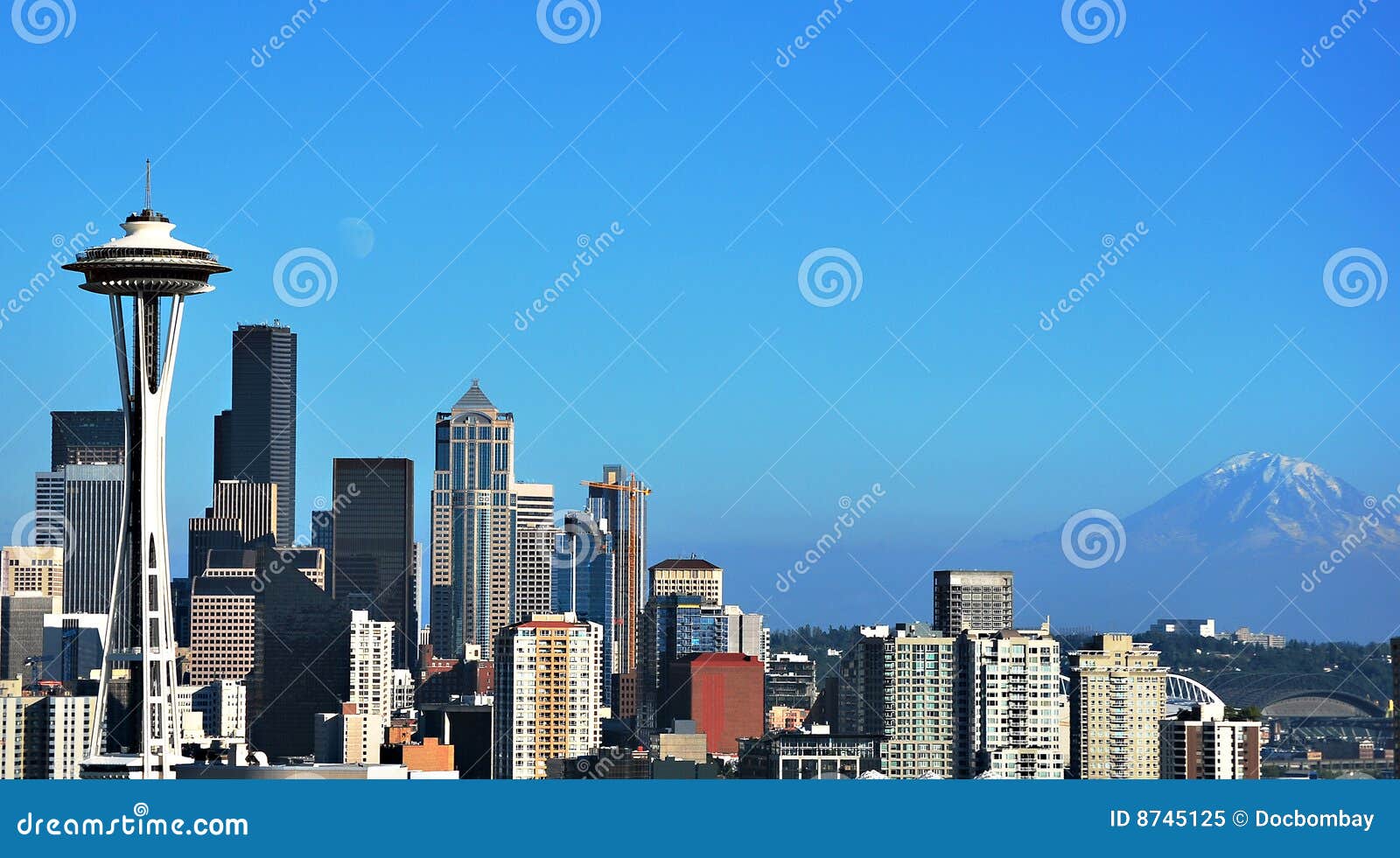 Beautiful Seattle editorial image. Image of rainier, cityscape - 8745125