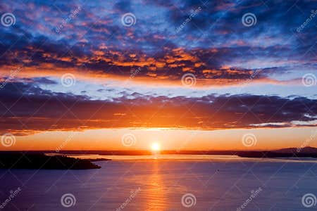 Beautiful Seattle Sunset stock photo. Image of water - 11825134
