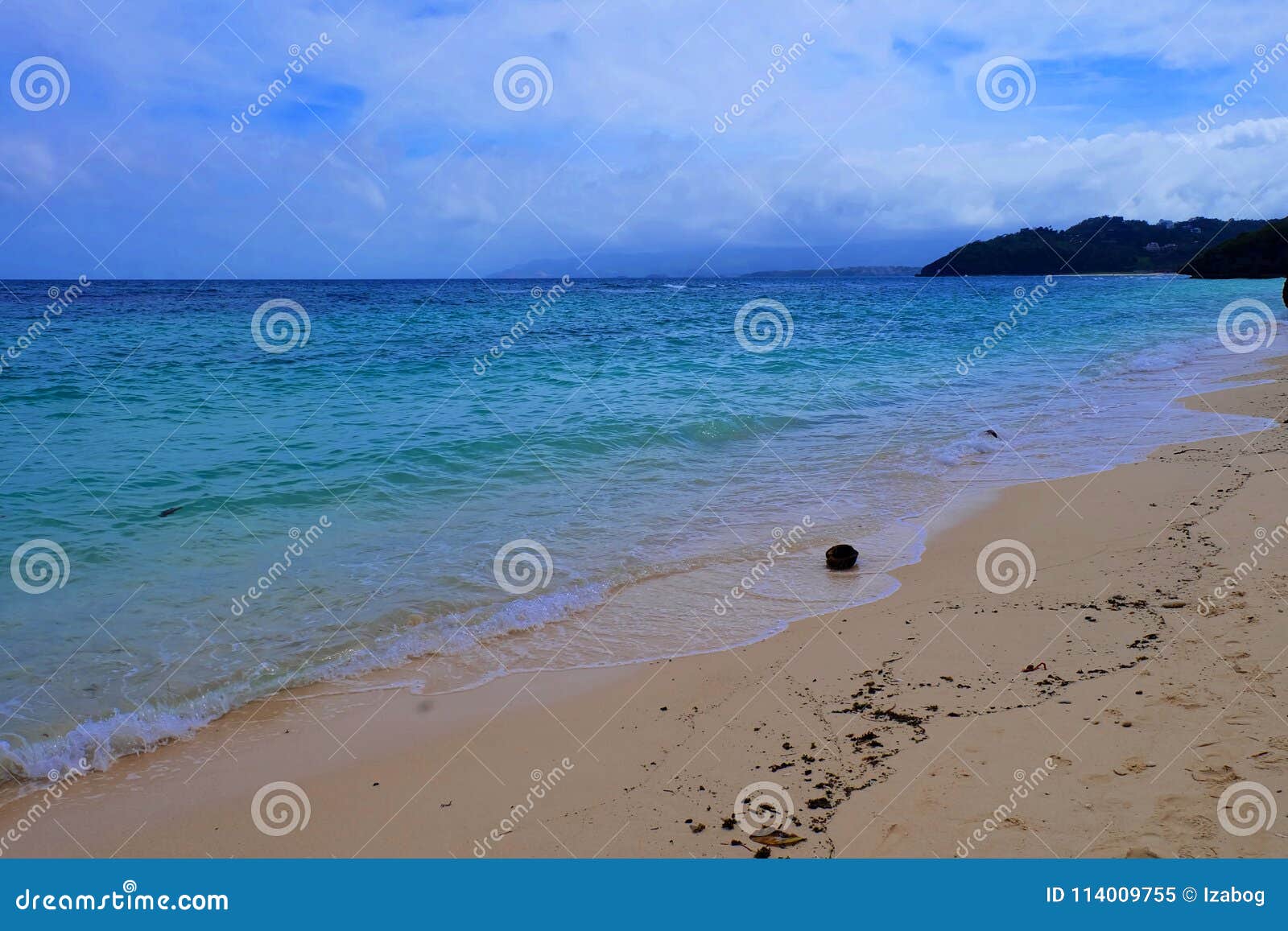 Beautiful Secluded Beach on the Boracay Island in Philippines Stock ...