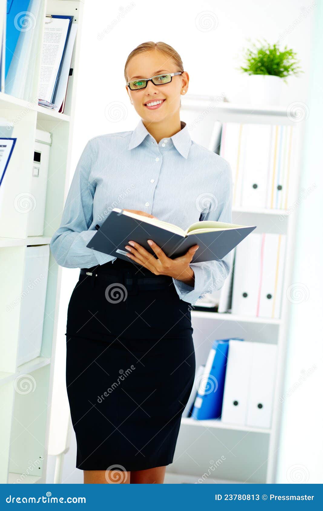 Beautiful secretary stock image. Image of collar, lady - 23780813