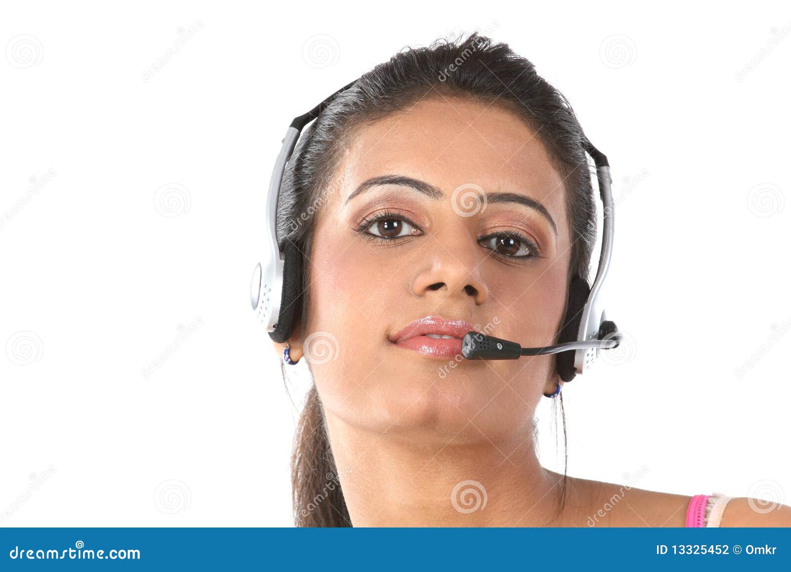 Beautiful Secretary Isolated on White Stock Photo - Image of corporate ...