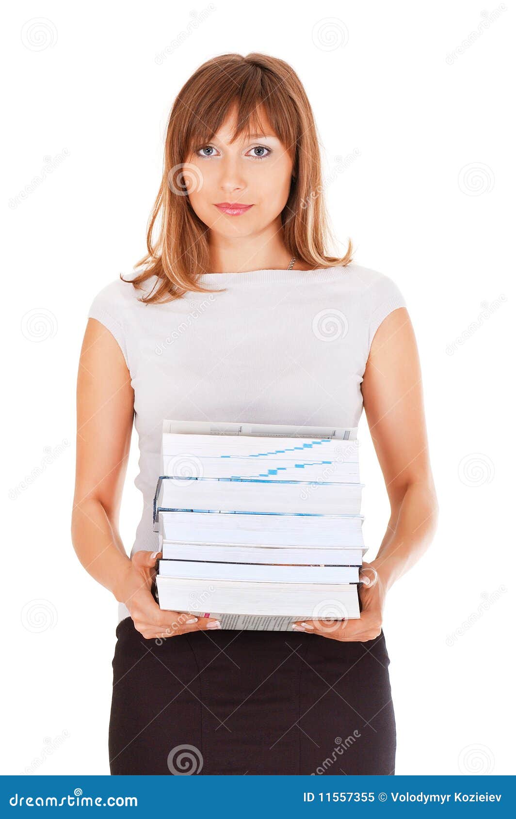 Beautiful Secretary. Seductive Busines Swoman With Laptop On Sofa In ...