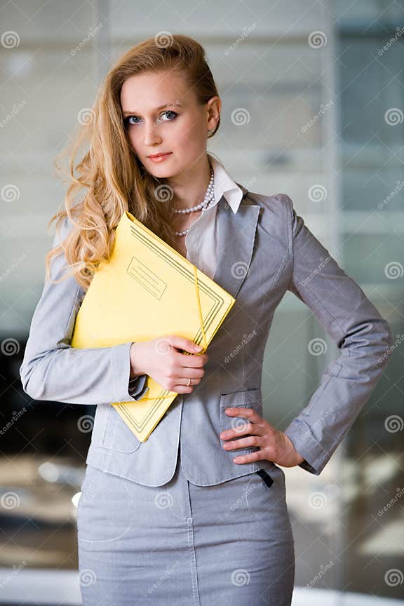 Beautiful Secretary in the Office Stock Photo - Image of young, office ...