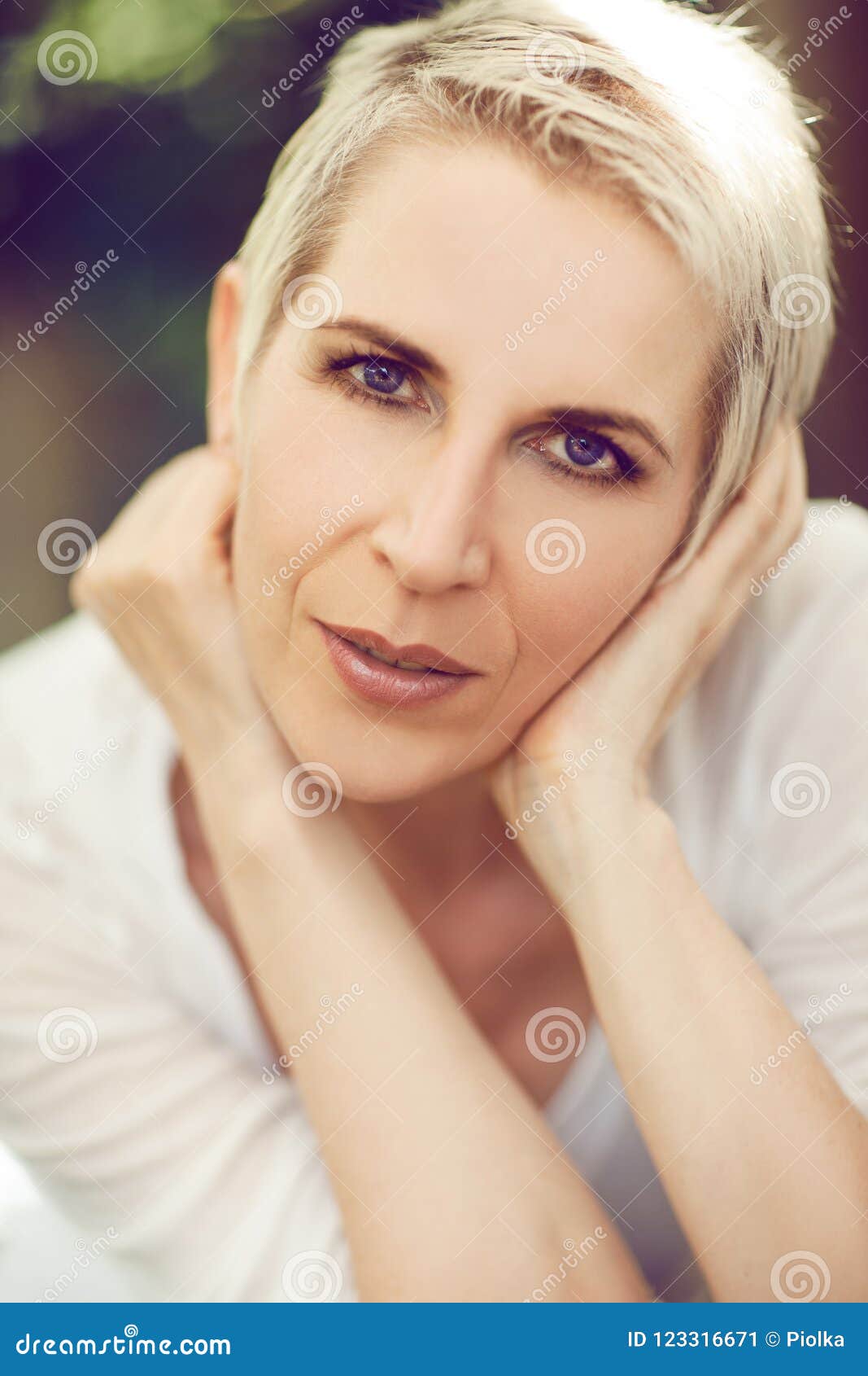 Beautiful and Self Confident Middle Aged Woman Portrait Close Up Stock ... Beautiful and Self Confident Middle Aged Woman Portrait Close Up Stock ...