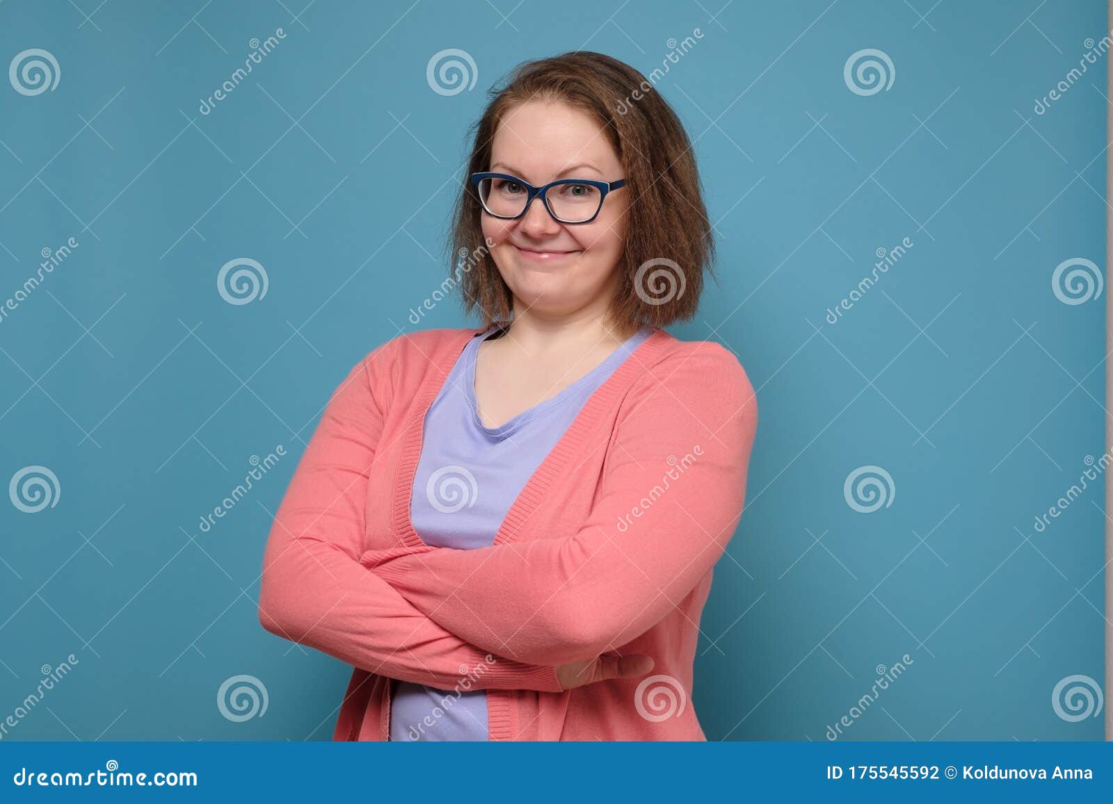 Beautiful and Self Confident Middle Aged Woman Smiling into Camera ... Beautiful and Self Confident Middle Aged Woman Smiling into Camera ...