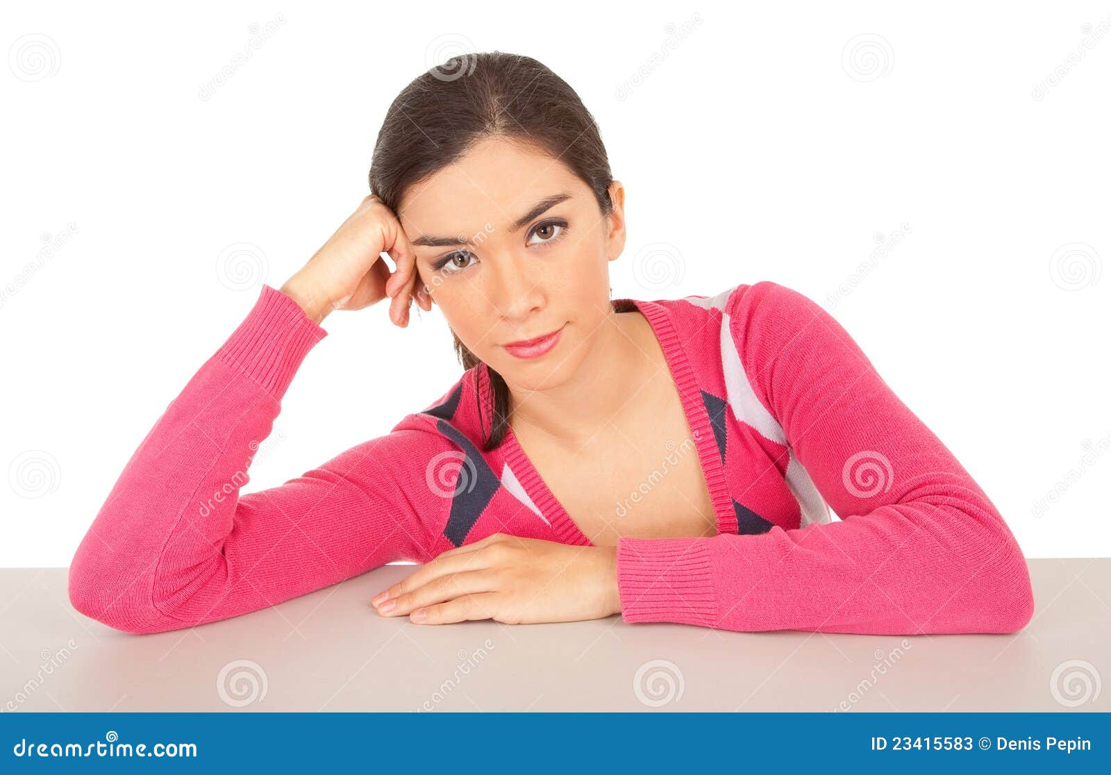 Beautiful and Serious Lady stock image. Image of pose - 23415583