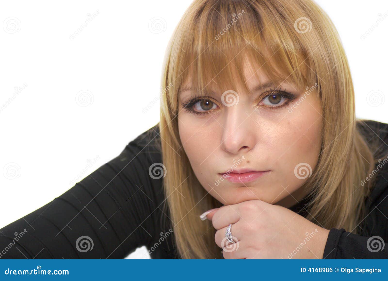 Beautiful Serious Woman Royalty Free Stock Image - Image: 4168986