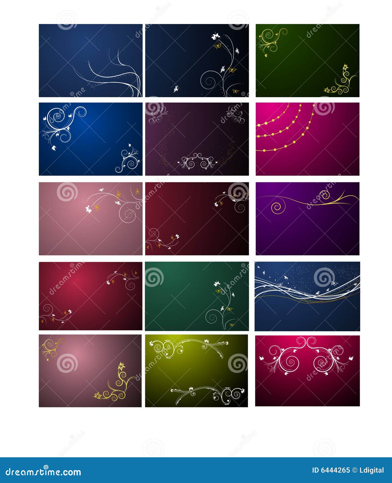 A Beautiful Set of Business Cards Design Stock Illustration ...