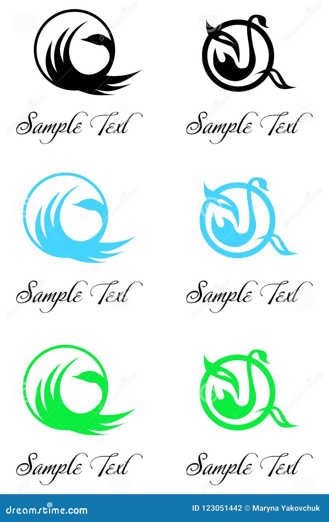 Birds logo set stock vector. Illustration of animalism - 123051442