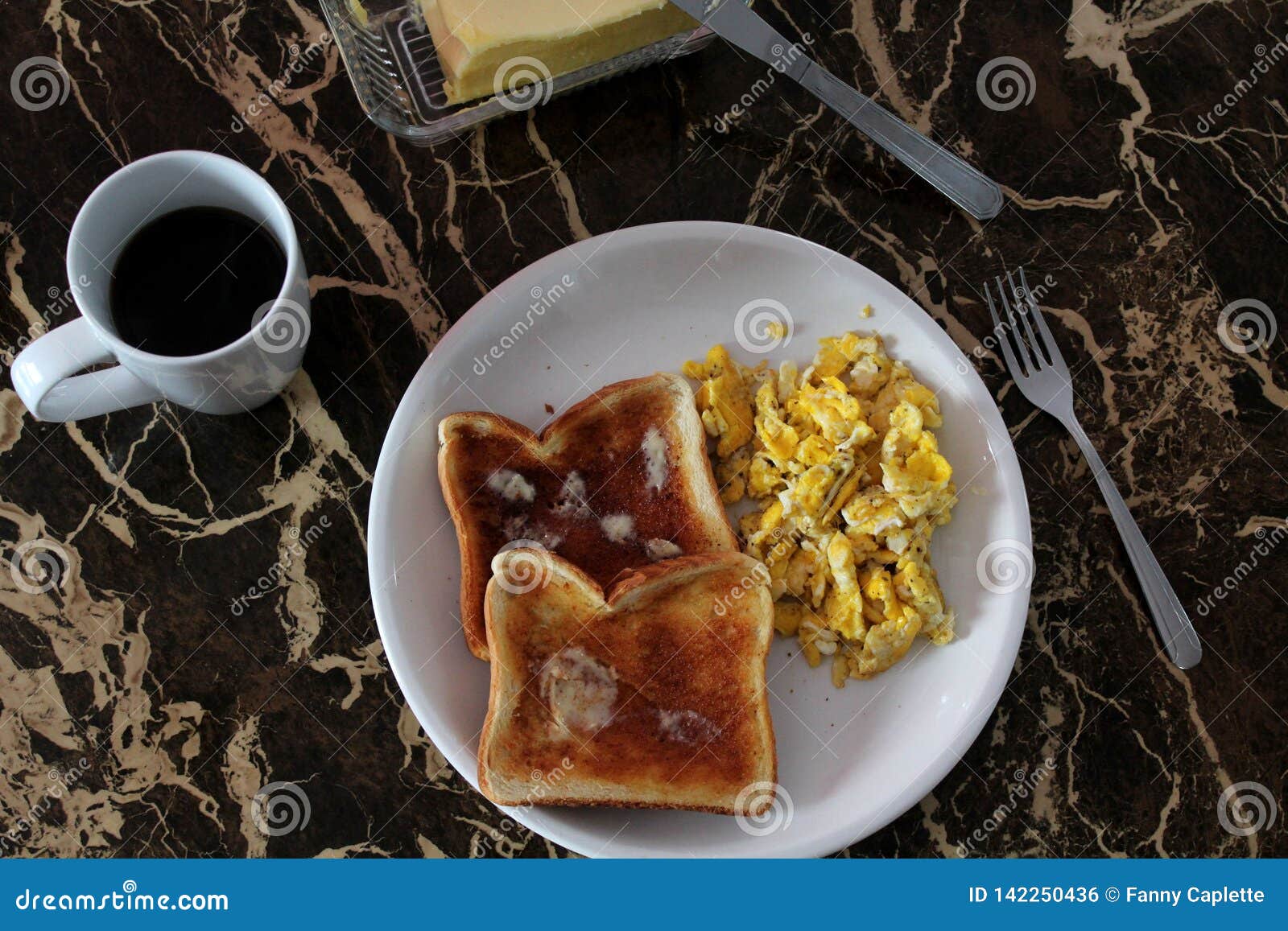 A Beautiful Setup for Breakfast Stock Photo - Image of healthy, coffee ...