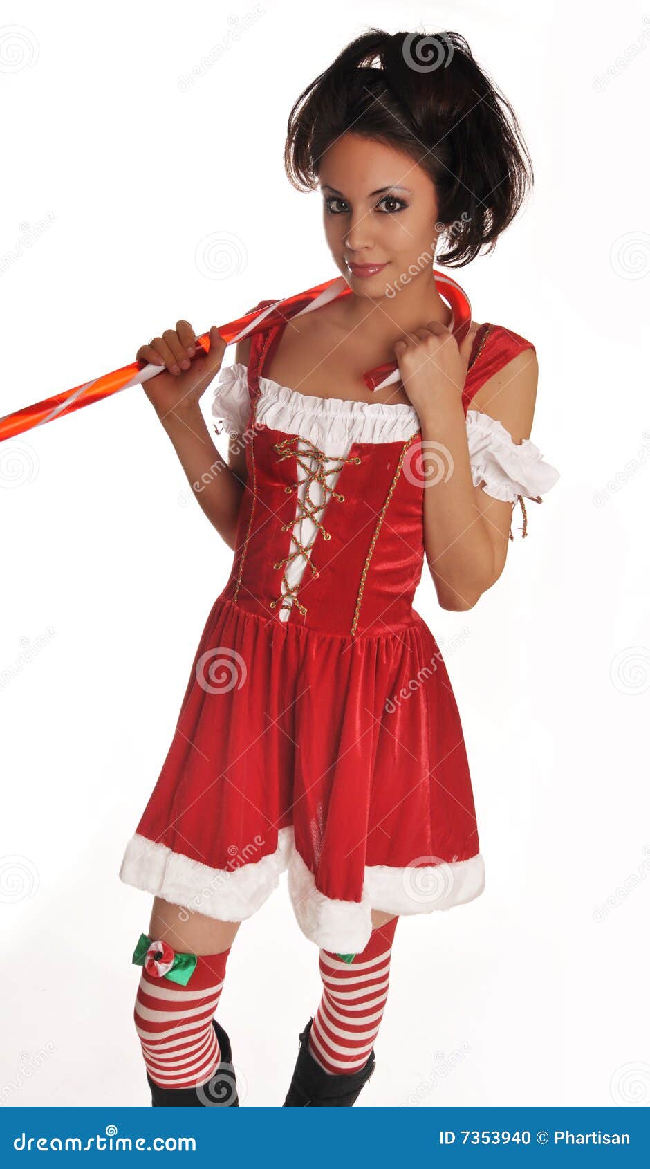 Beautiful Santa Claus Helper Stock Photo - Image of gift, holiday: 7353940