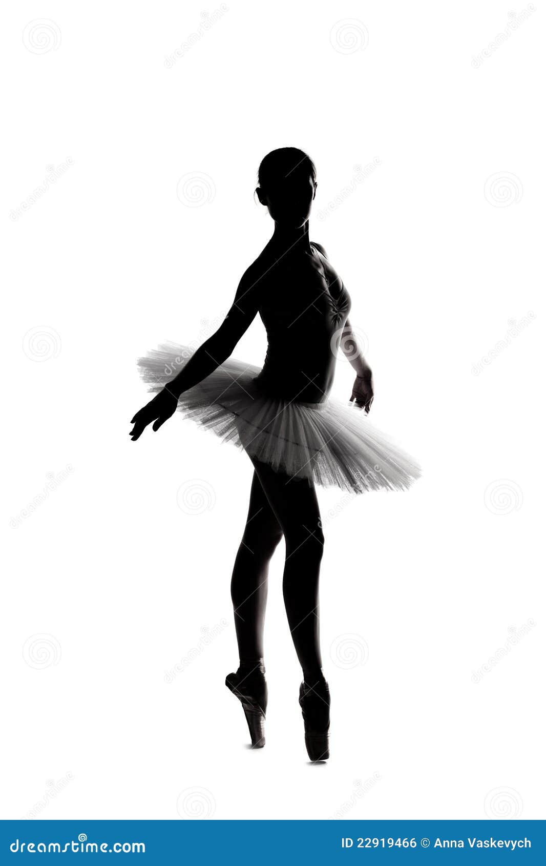 Beautiful Shadow Silhouette of Ballerina 3 Stock Photo - Image of ...