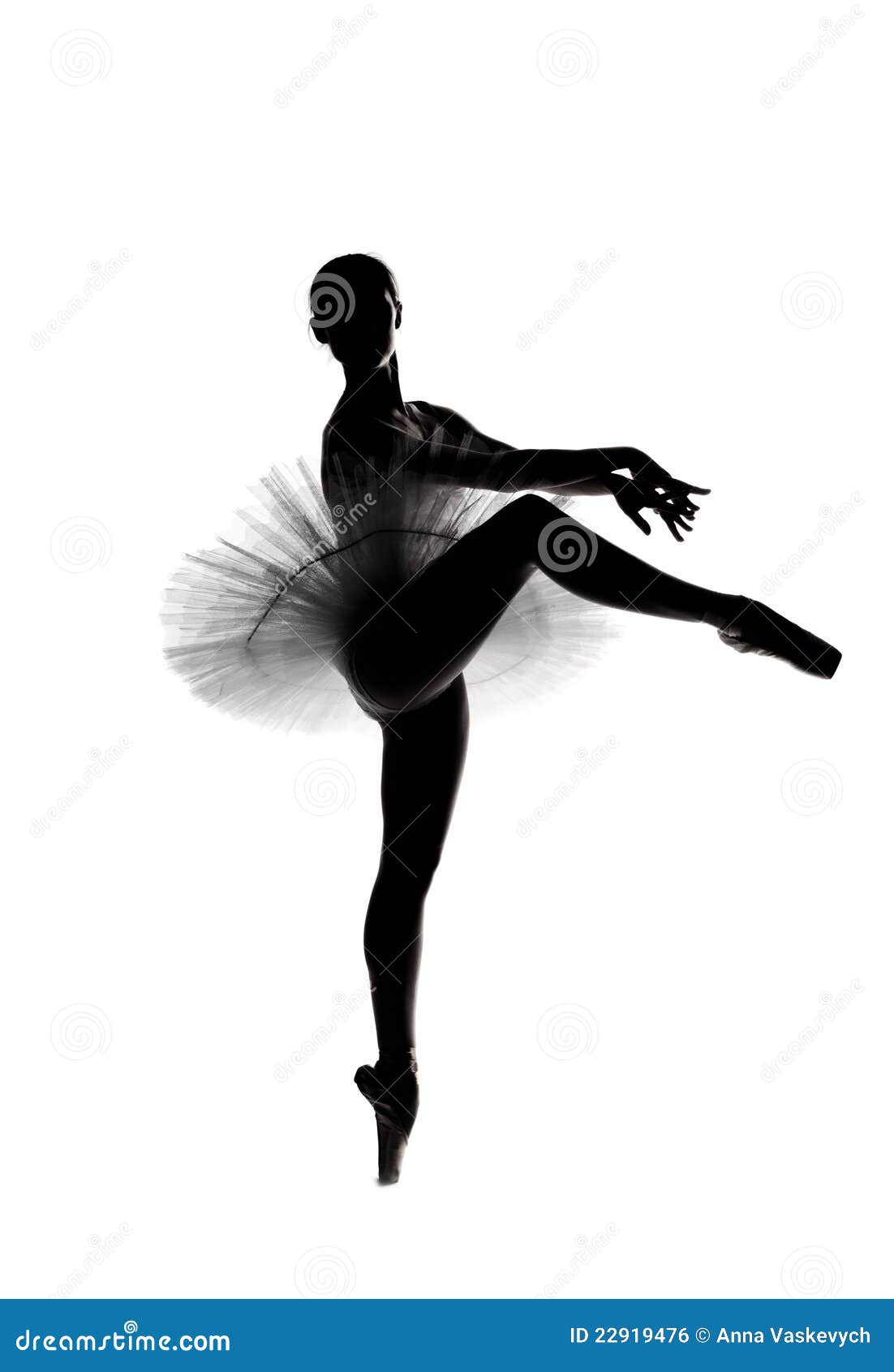 Beautiful Shadow Silhouette of Ballerina 5 Stock Photo - Image of ...