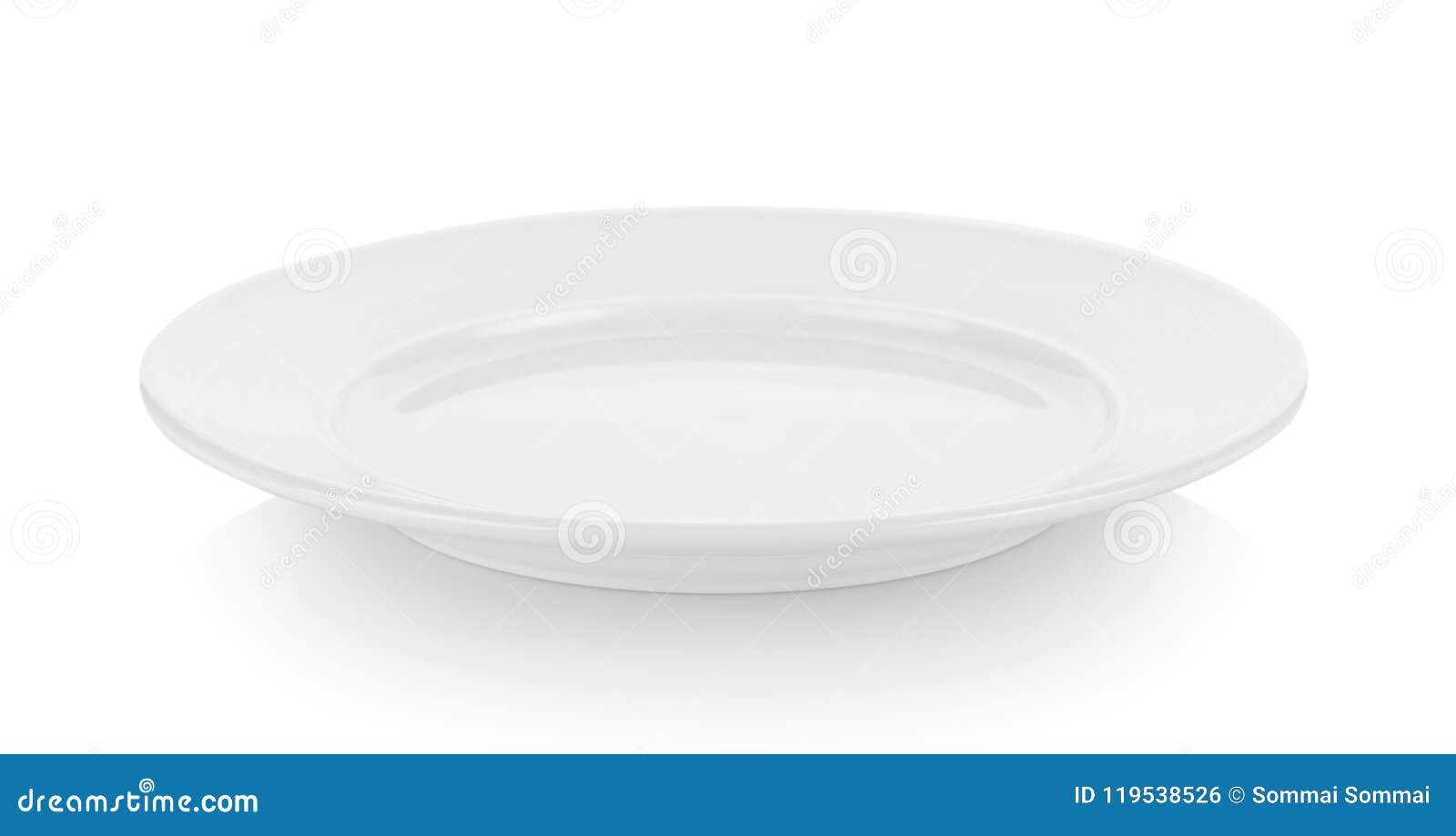 Empty Beautiful Shape Ceramic Plate on White Background Stock Photo ...