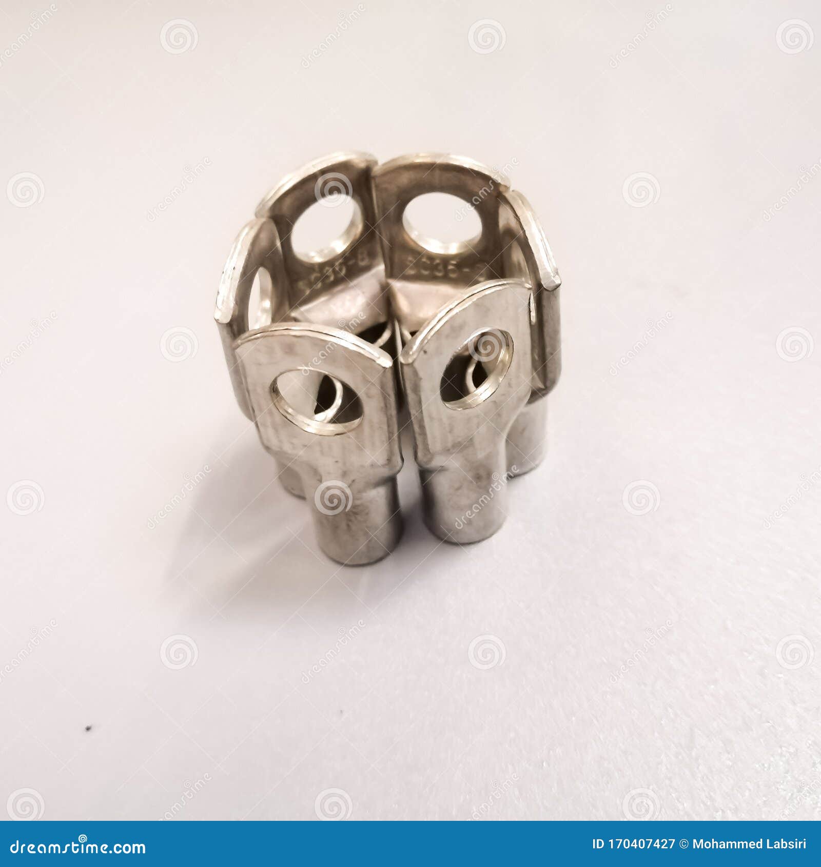 Beautiful Shape of Iron on a Gray Background Stock Image - Image of ...