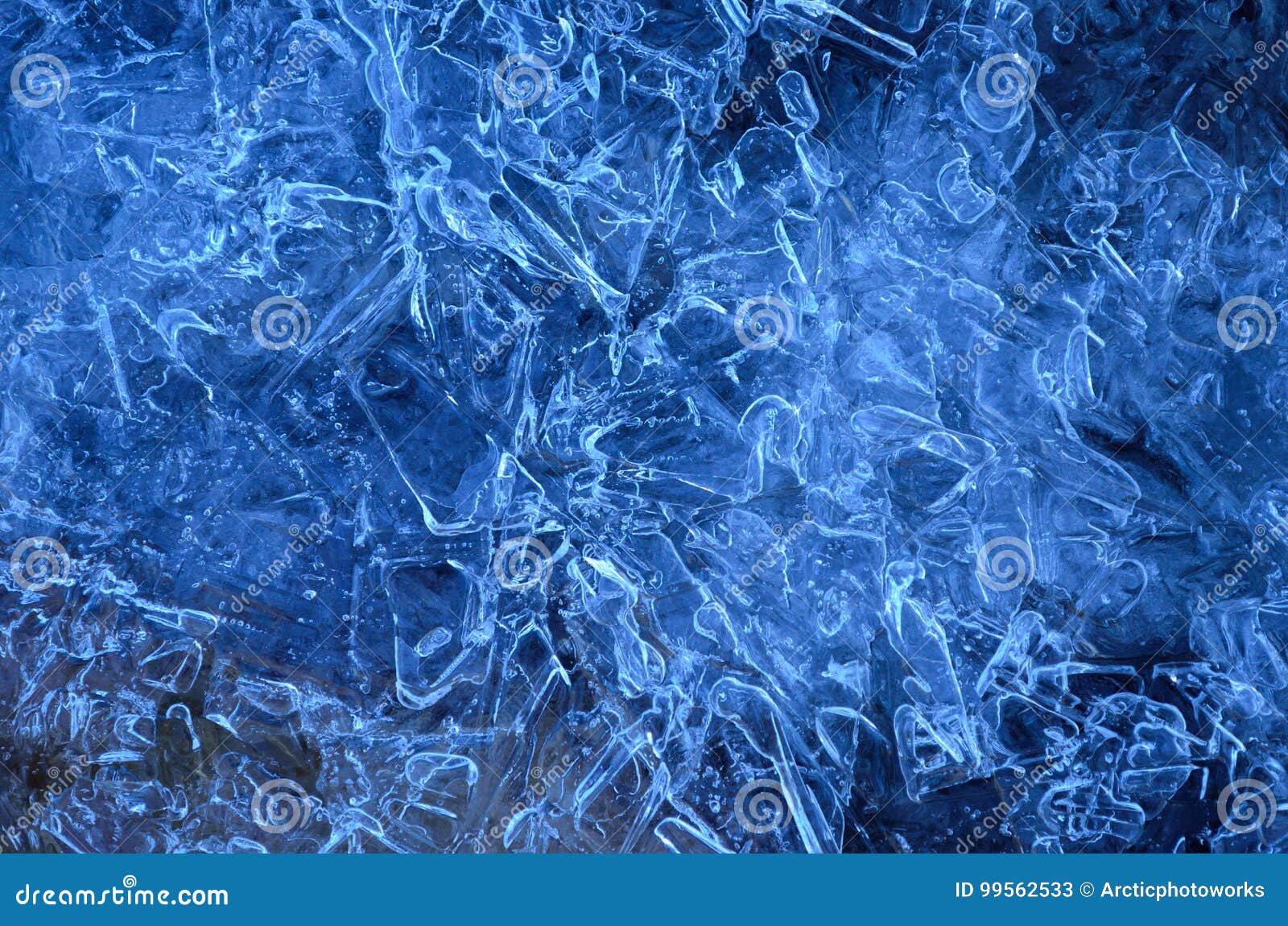 Beautiful Shapes on Blue River Ice Stock Image - Image of bright ...