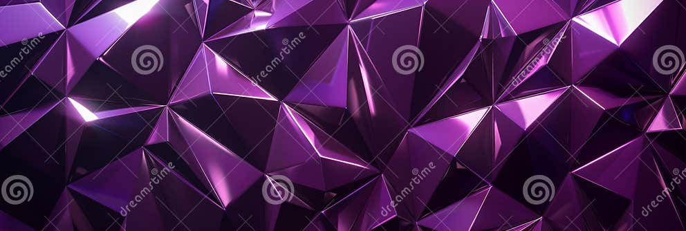 A Beautiful Shimmering Purple Geometric Background Featuring Reflective ...