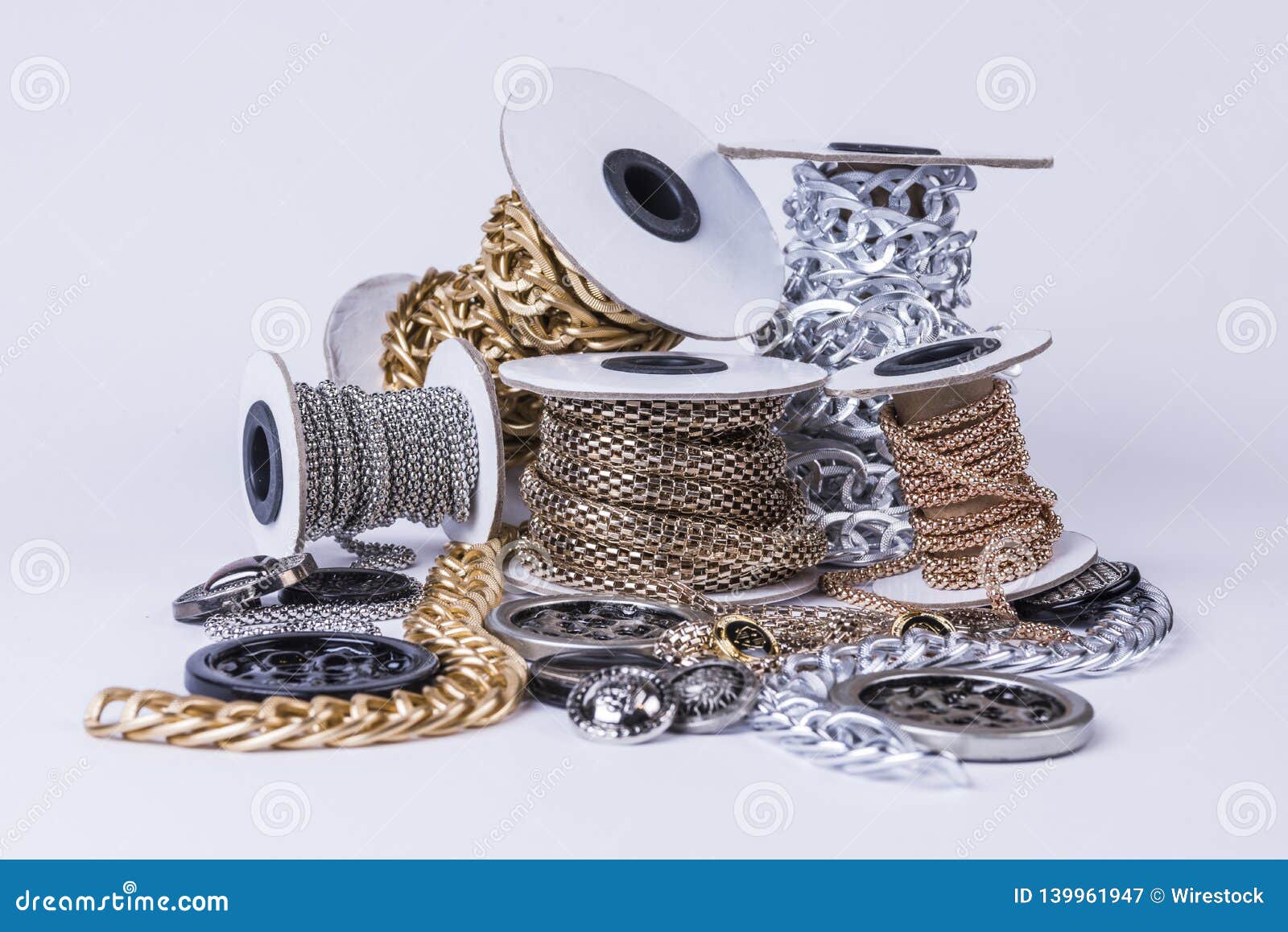 Beautiful shiny chains stock image. Image of jewelery - 139961947