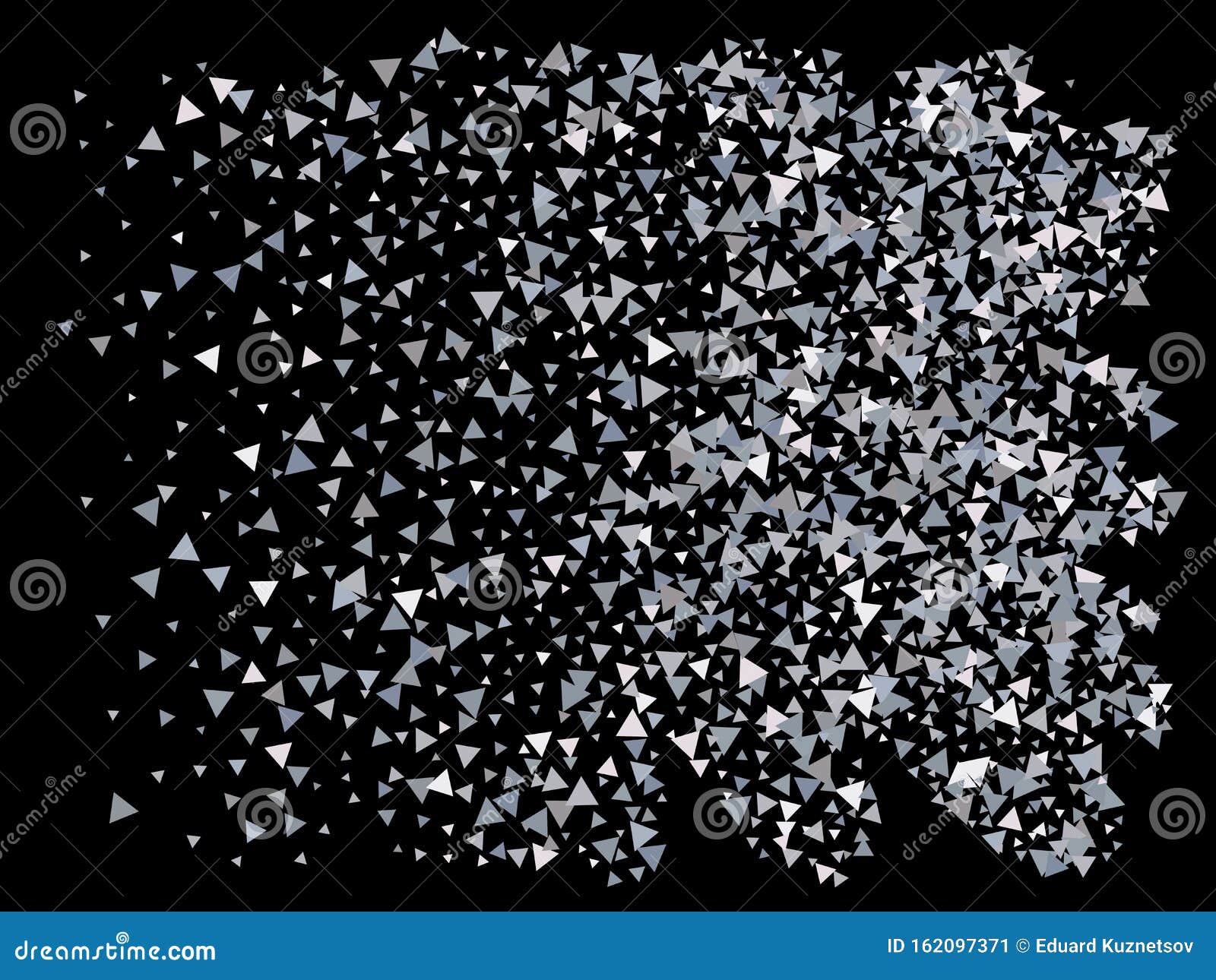Beautiful Shiny Falling Triangles Stock Illustration - Illustration of ...