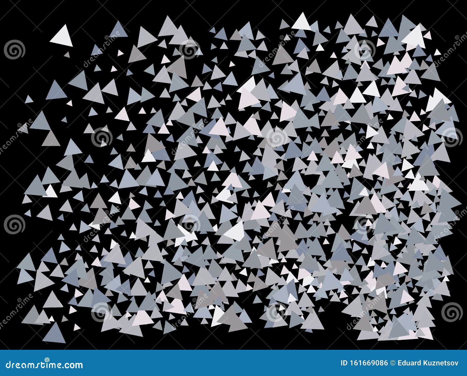 Beautiful Shiny Falling Triangles Stock Illustration - Illustration of ...