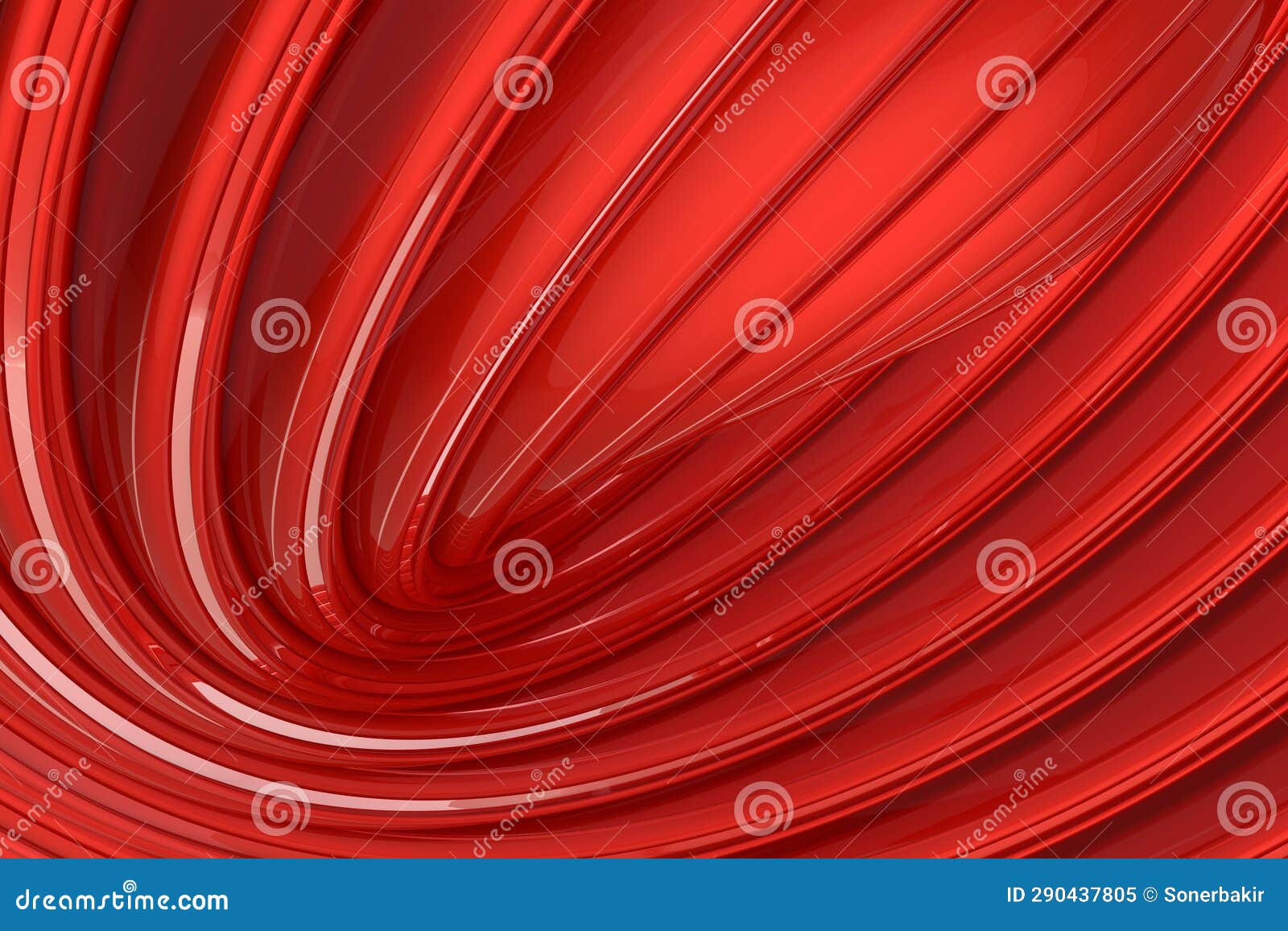 Beautiful Shiny Glassy Red Background.Three-dimensional Illustration ...