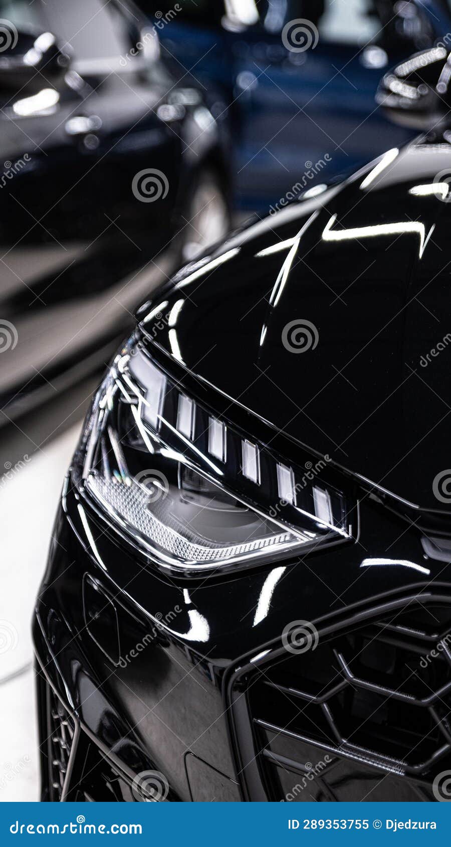 Beautiful Shiny Paint on a Black Car after Applying a Ceramic Coating ...