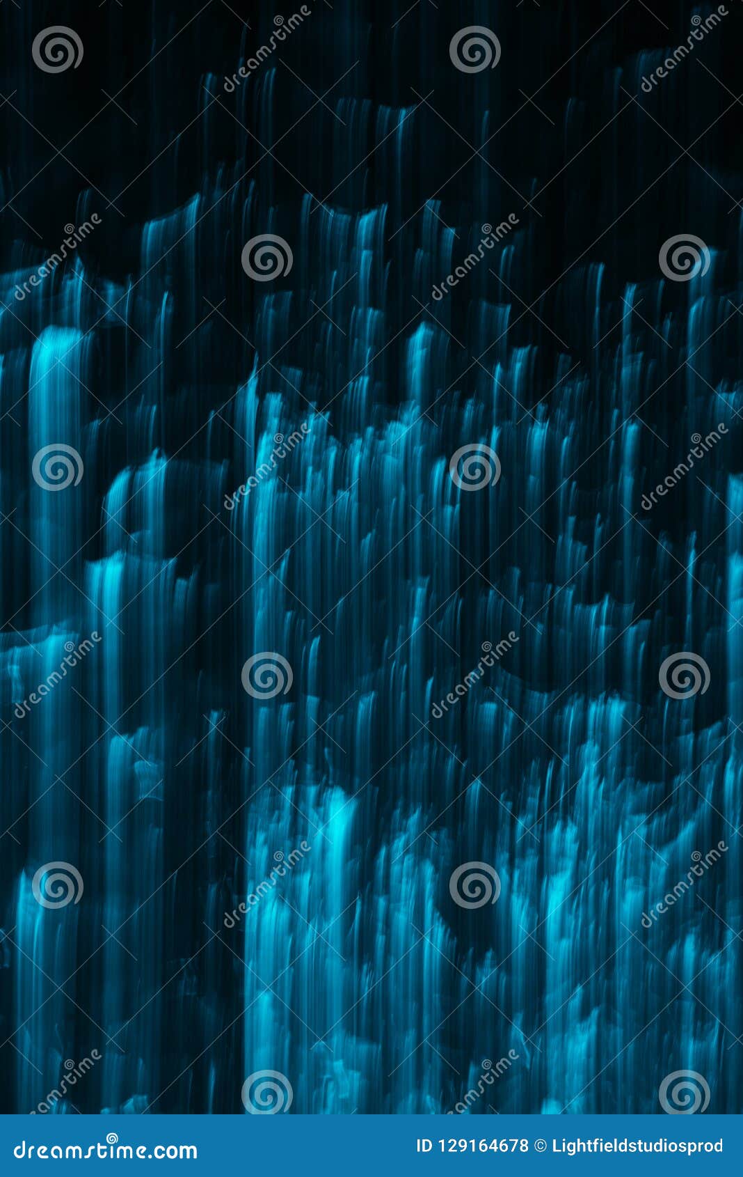 Beautiful Shiny Vertical Illuminated Blue Stripes Stock Photo - Image ...