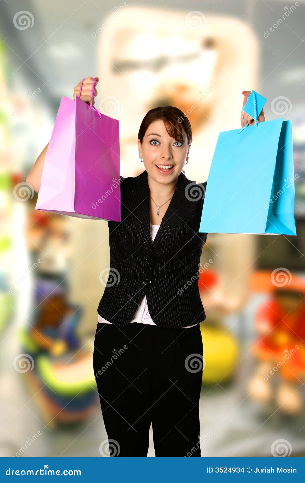 Beautiful shopper stock photo. Image of beauty, hobby - 3524934
