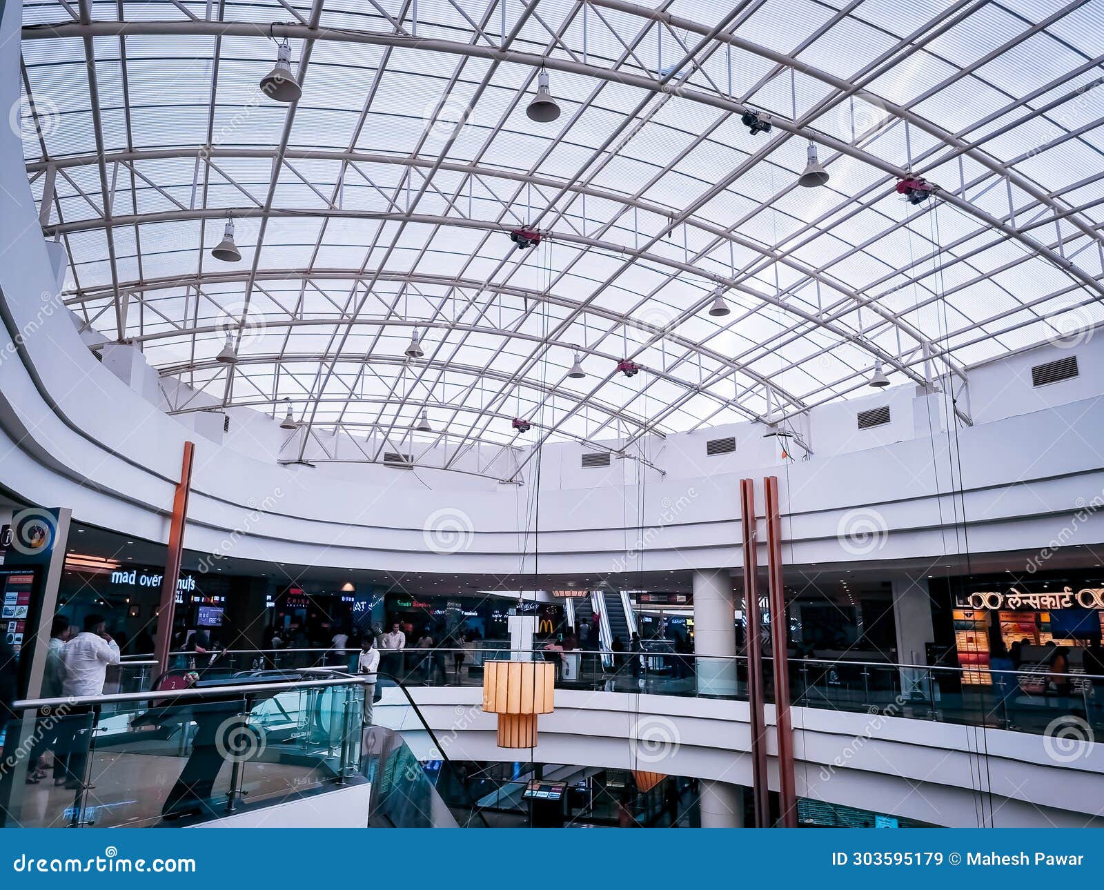 Beautiful Shopping Mall Sky Ceiling Structure of Transparent Glass ...