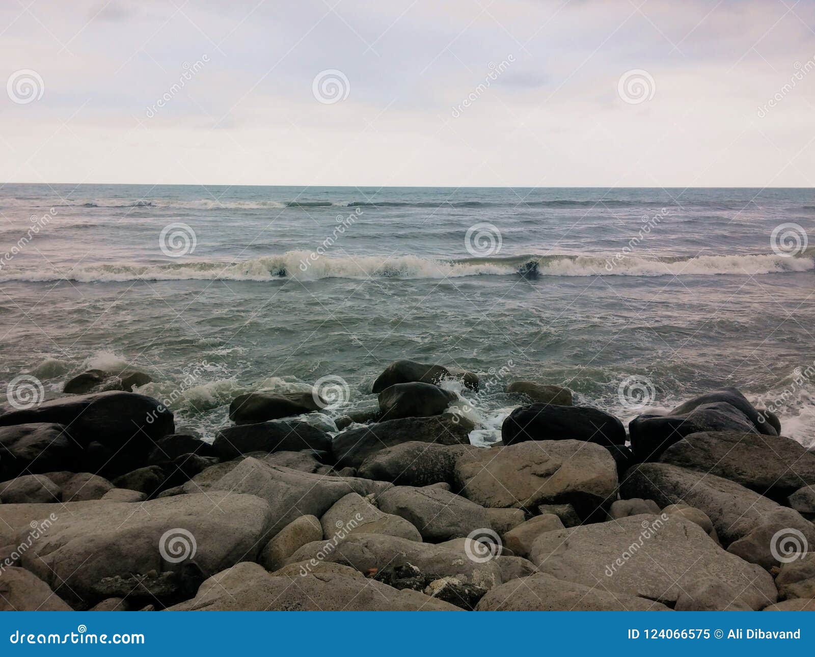 Beautiful Shore of Caspian Sea Stock Image - Image of beautiful, shore ...