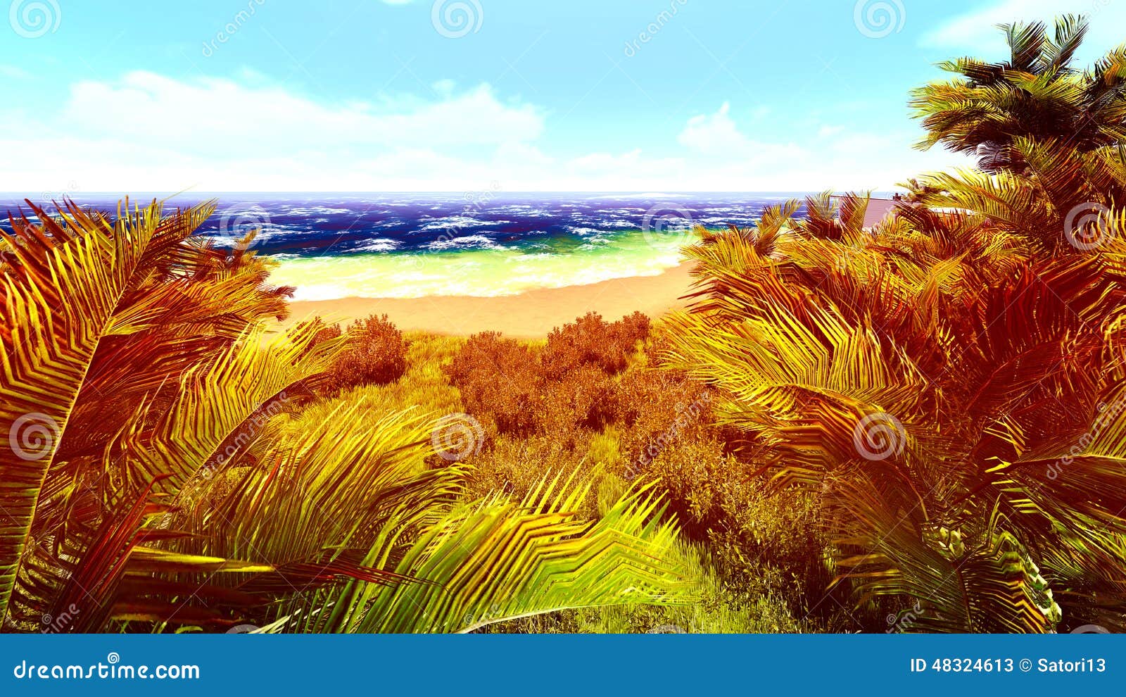 Beautiful shore stock image. Image of beach, landscape - 48324613