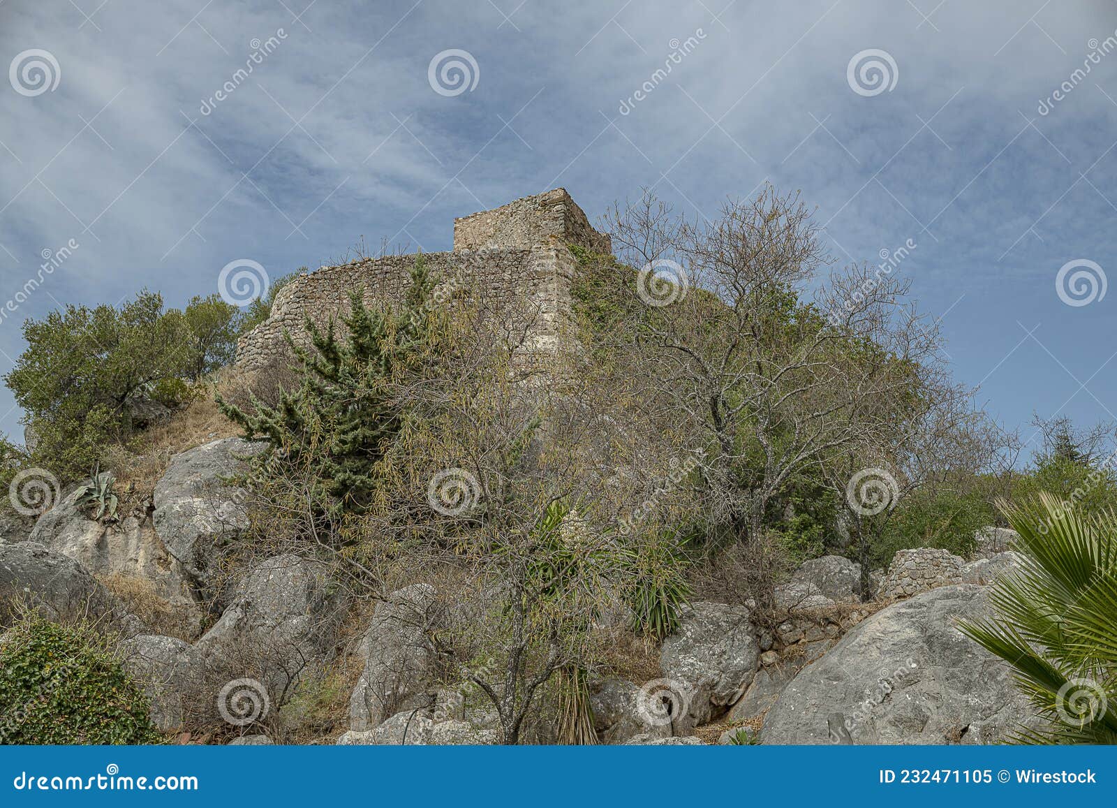 Beautiful Shot of an Abandoned Destroyed Castle Stock Image - Image of ...