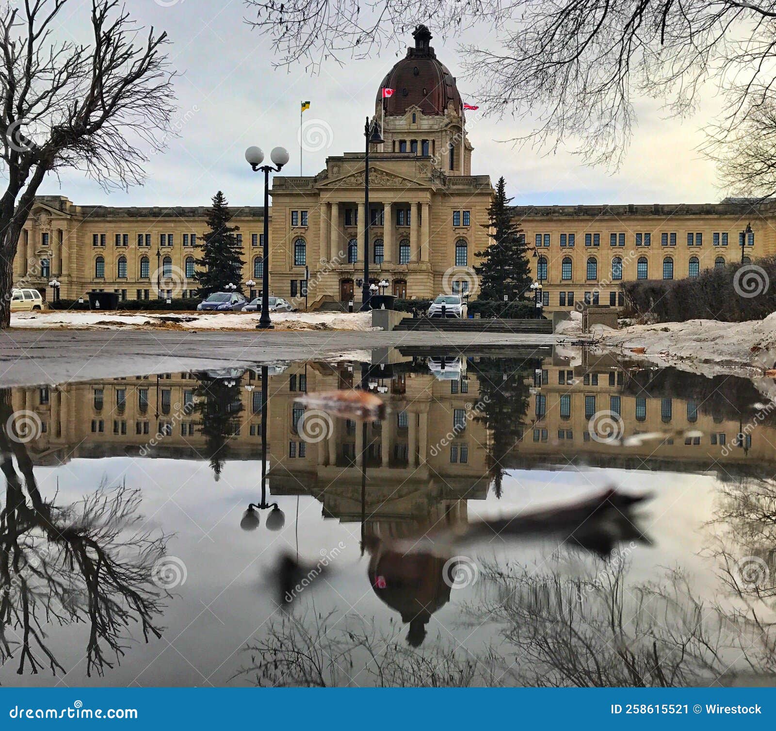 Beautiful Shot of the Alberta Legislature Building in Edmonton Stock ...