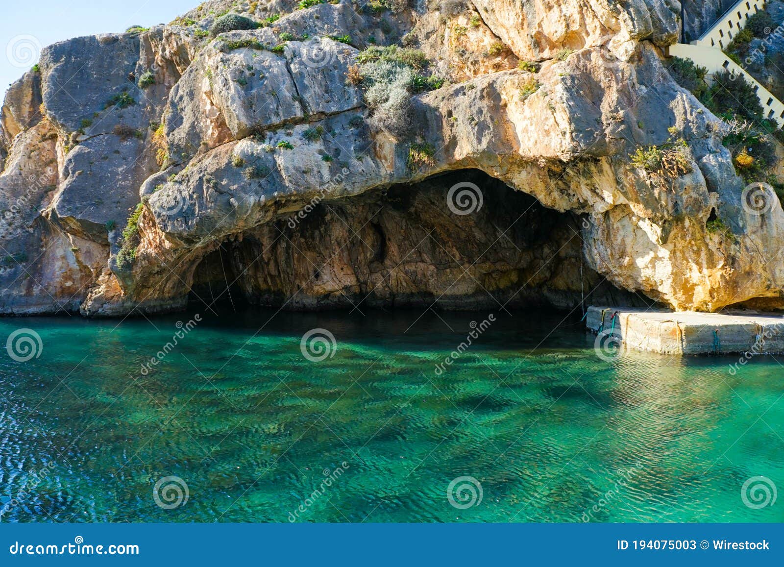 Beautiful Shot of Azure Arch in Malta Gozo Stock Image - Image of ...