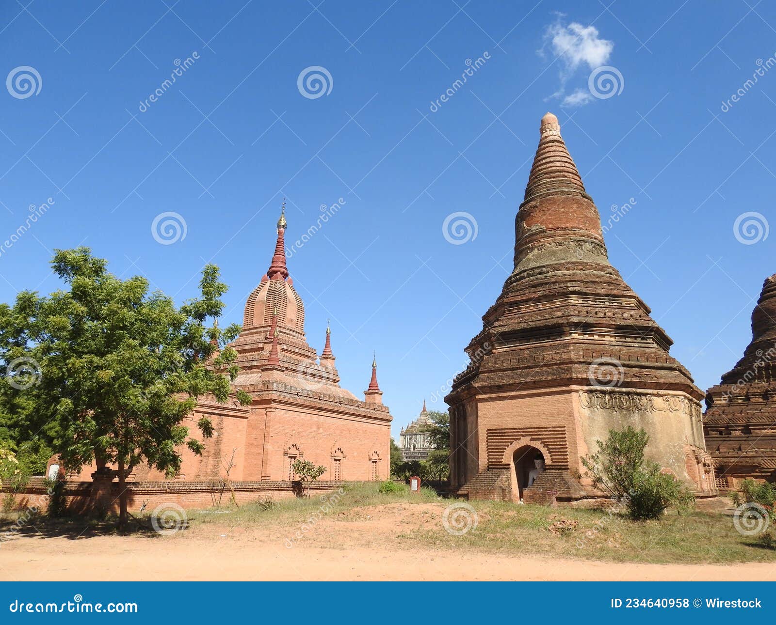 Beautiful Shot of the Bagan Archaeological Structures in Myanmar Stock ...