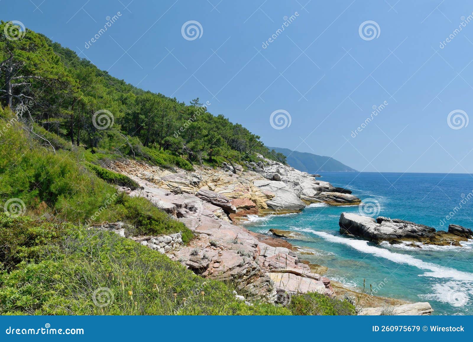 Beautiful Shot of a Beach in Kabak, Turkey Stock Image - Image of shore ...