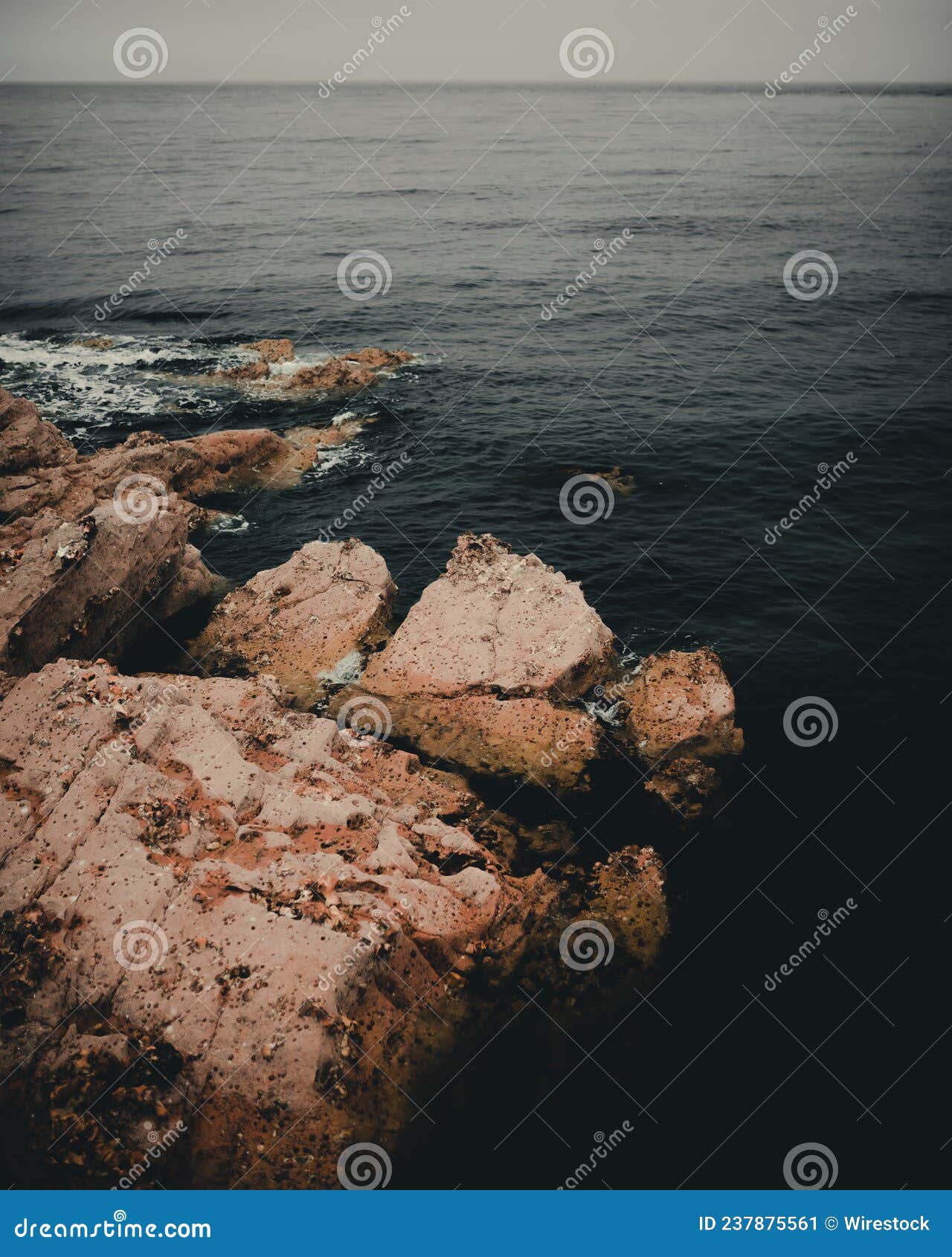 Beautiful Shot of Big Rocks on the Sea Stock Image - Image of holiday ...