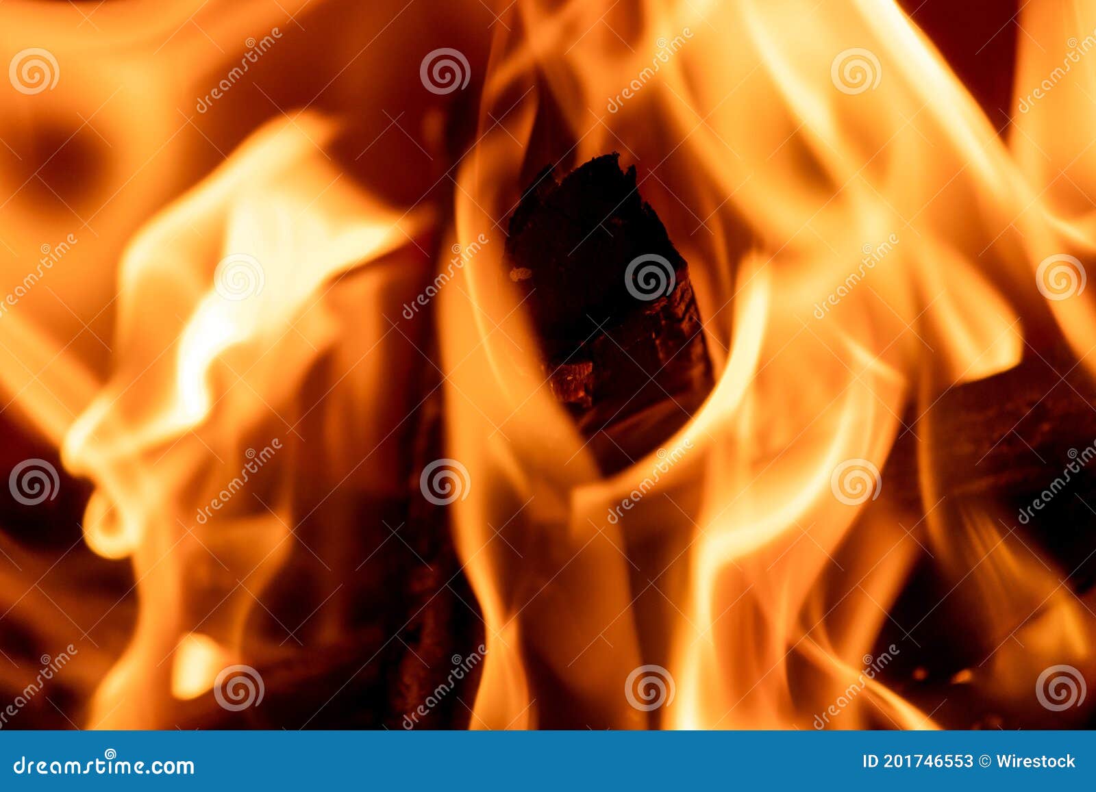 Beautiful Shot of the Bonfire Burning and Blazing Stock Image - Image ...