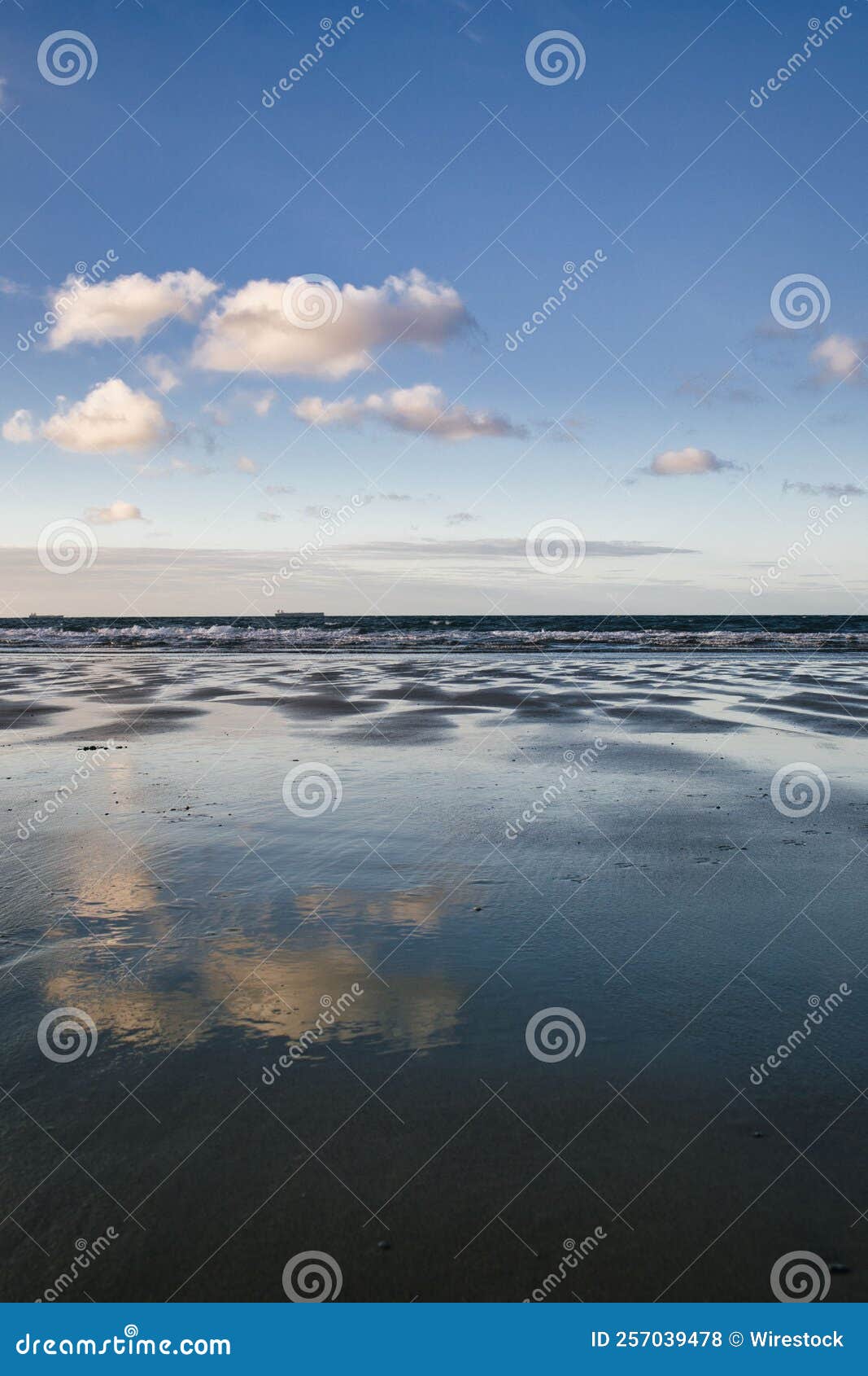 Beautiful Shot of a Bright Sky Over the Beach Stock Photo - Image of ...