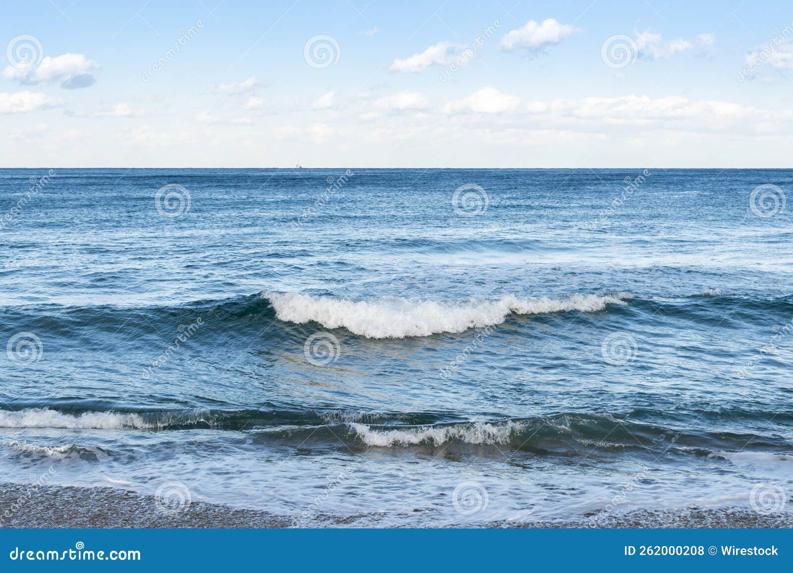 Beautiful Shot of a Coast with a Turbulent Sea Stock Photo - Image of ...