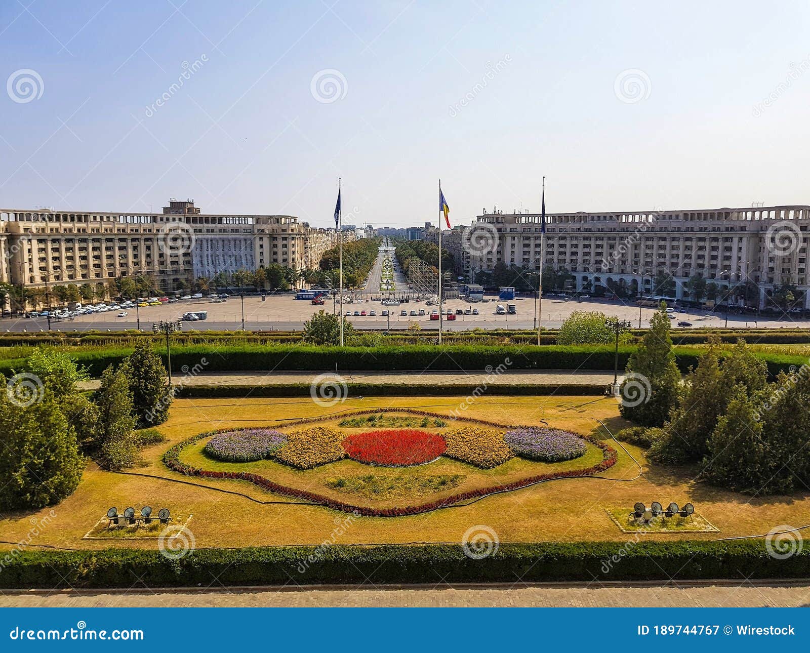 Beautiful Shot of Constitution Square in Bucharest Stock Image - Image ...