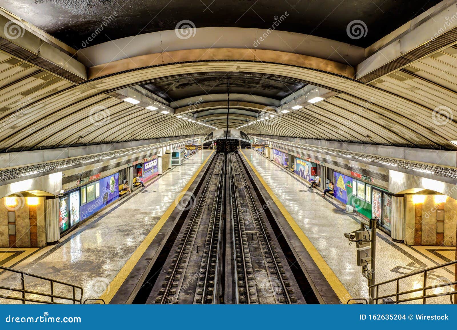 Beautiful Shot of an Empty Train Station Editorial Stock Image - Image ...