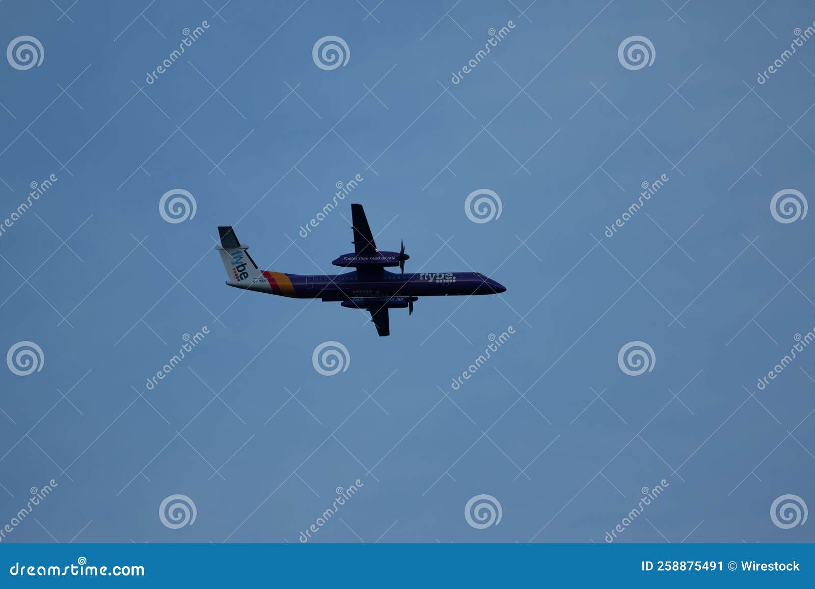 Airplane Flybe G-FBJD Embraer ERJ-175 Is Landing At Schiphol Airport ...